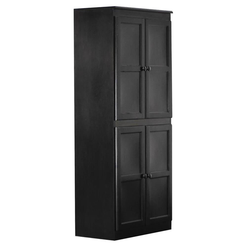Bowery Hill Traditional 72" Wood Storage Cabinet with 5-Shelves in ...
