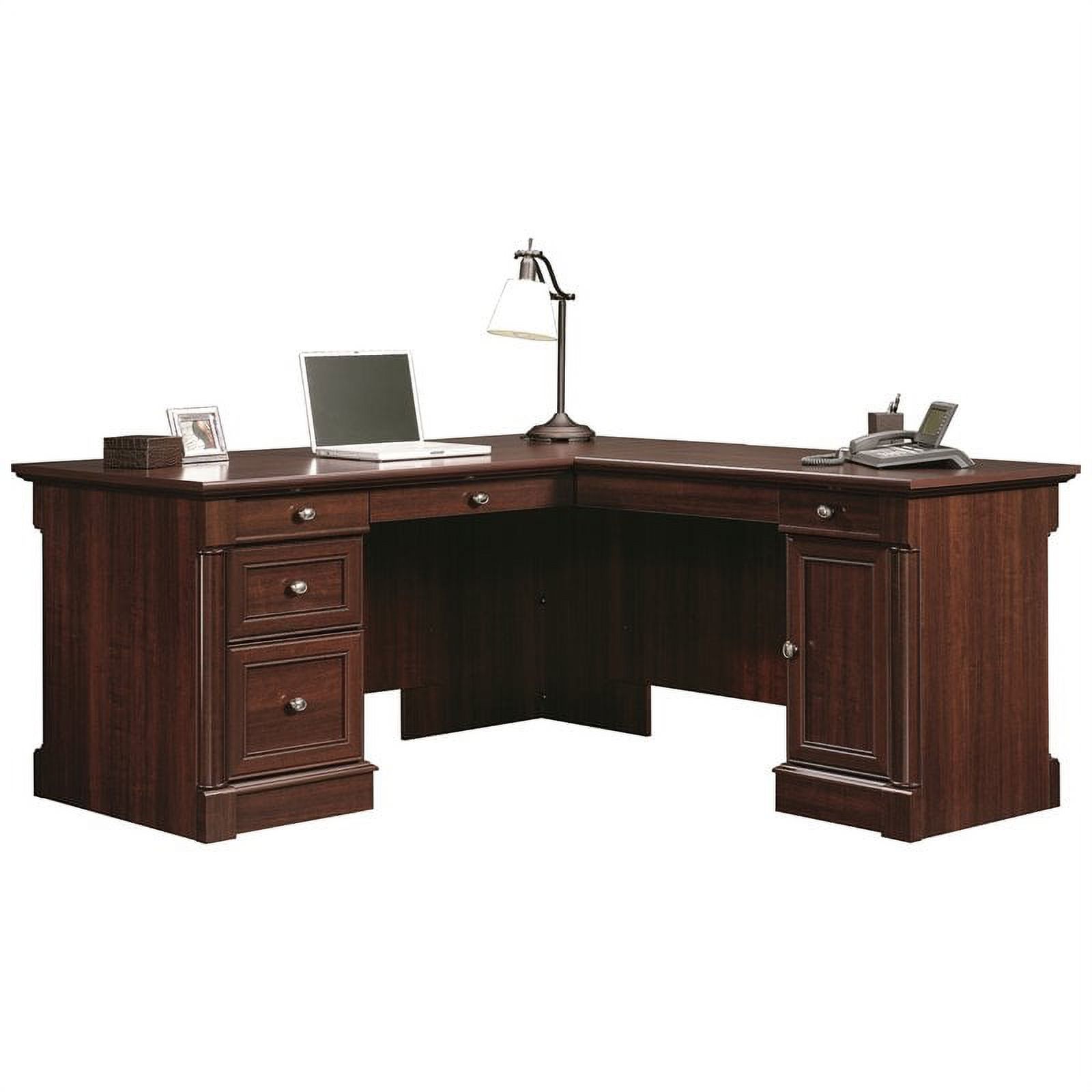 Sauder Orchard Hills Computer Desk with Hutch, Milled Cherry Finish ...