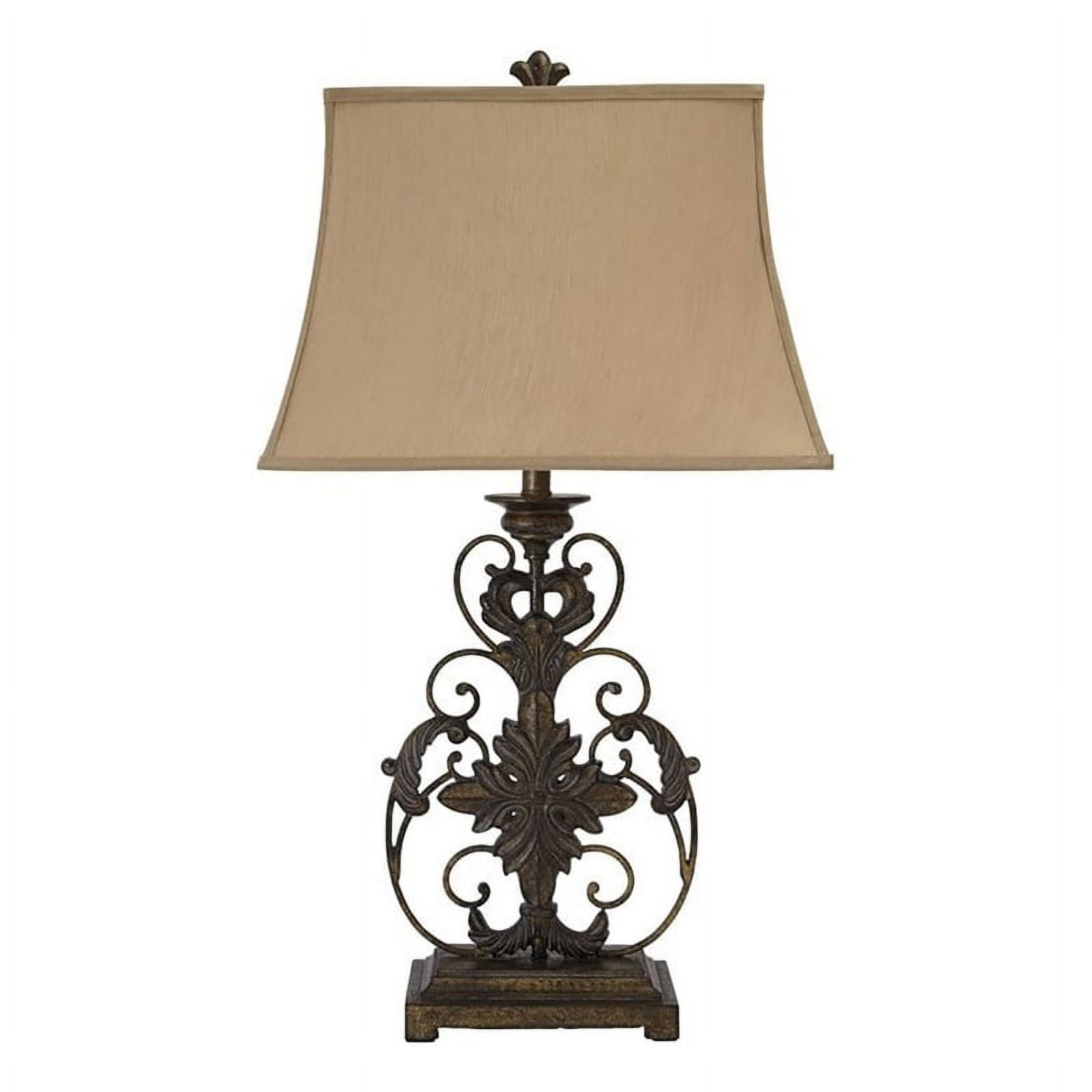 Bowery Hill Traditional Metal 3-Way Switch Table Lamp in Gold - Walmart.com