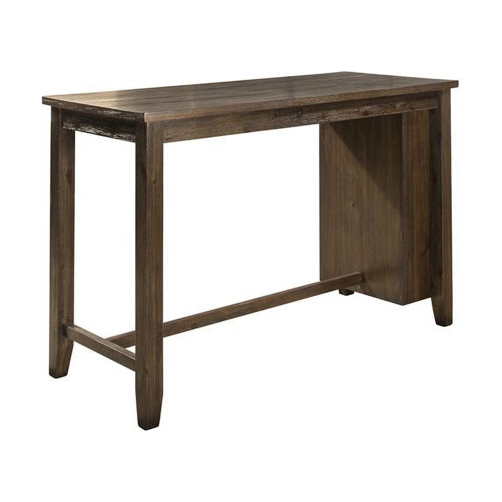 Bowery Hill Traditional Rectangular Counter Height Table in Dark ...