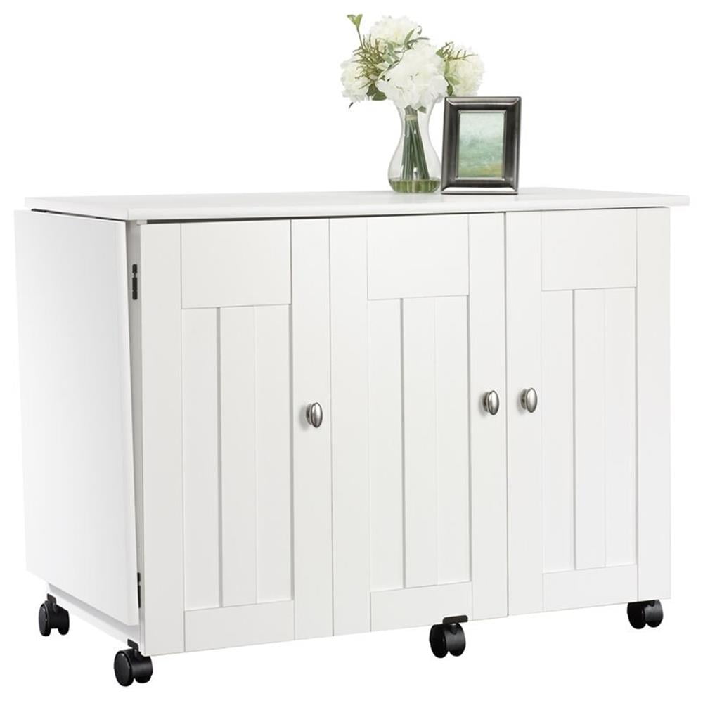 Bowery Hill DIY Crafting Hobby Expandable Work Drop-Leaf Sewing/Craft ...