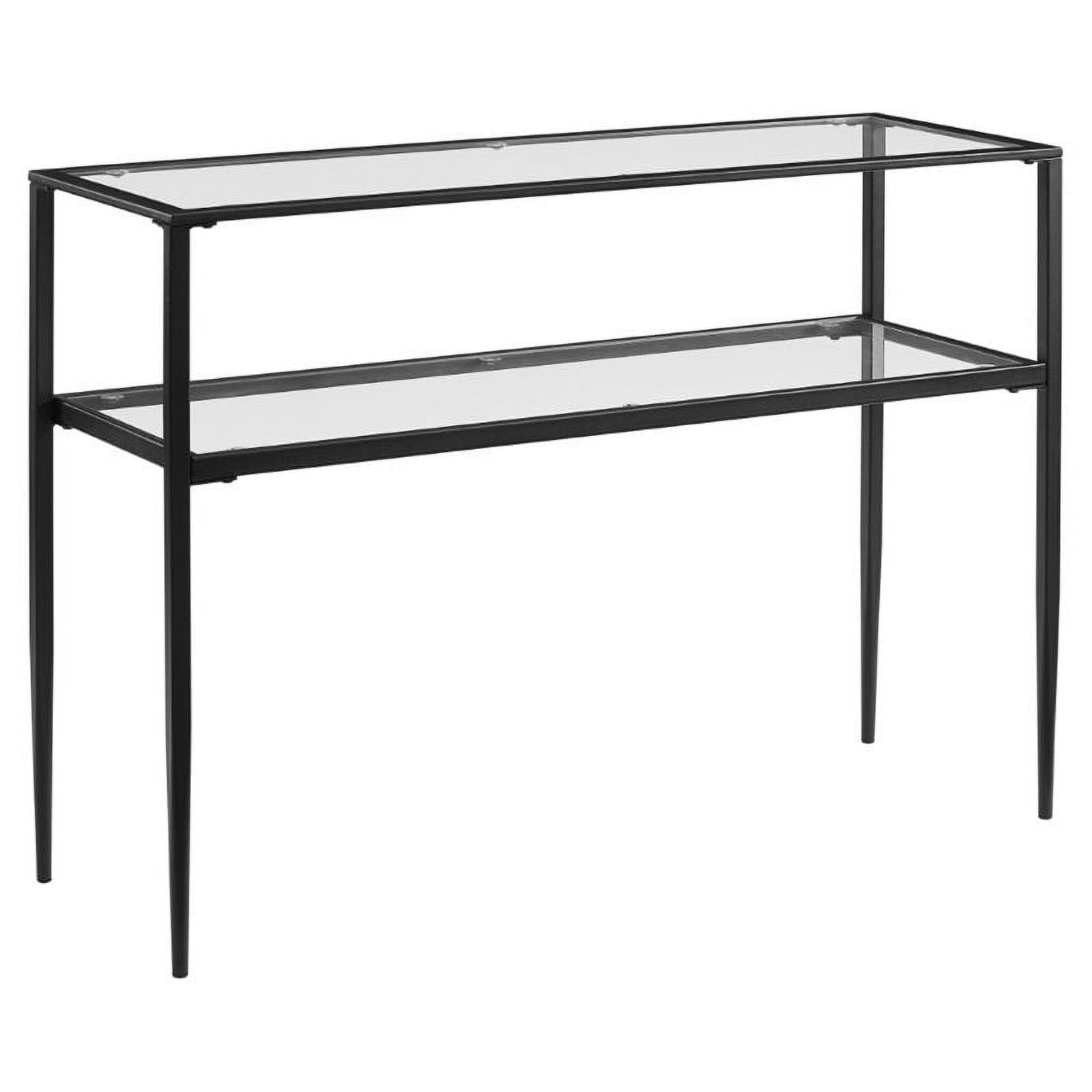 Bowery Hill Transitional Console Table in Matte Black Finish - Walmart.com