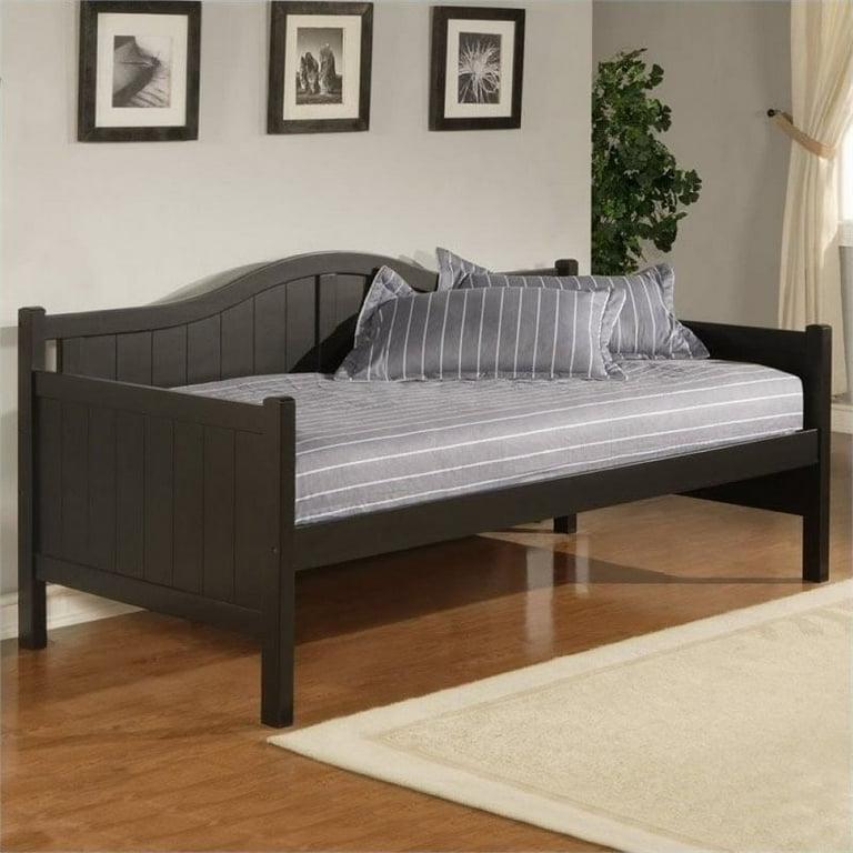 Bowery Hill Twin Cottage Beadboard Daybed in Black Walmart