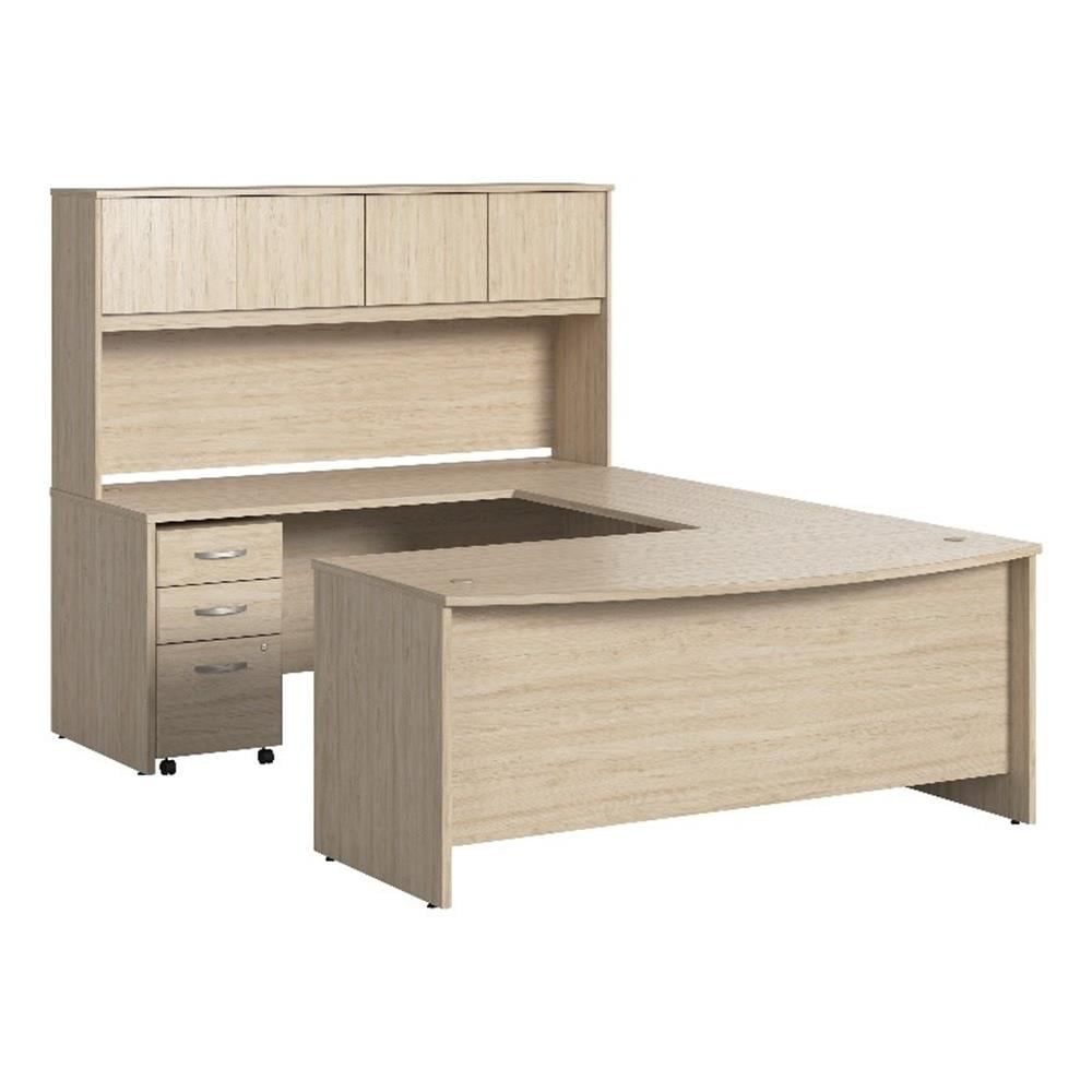U Shaped Desk With Hutch And Drawers 2
