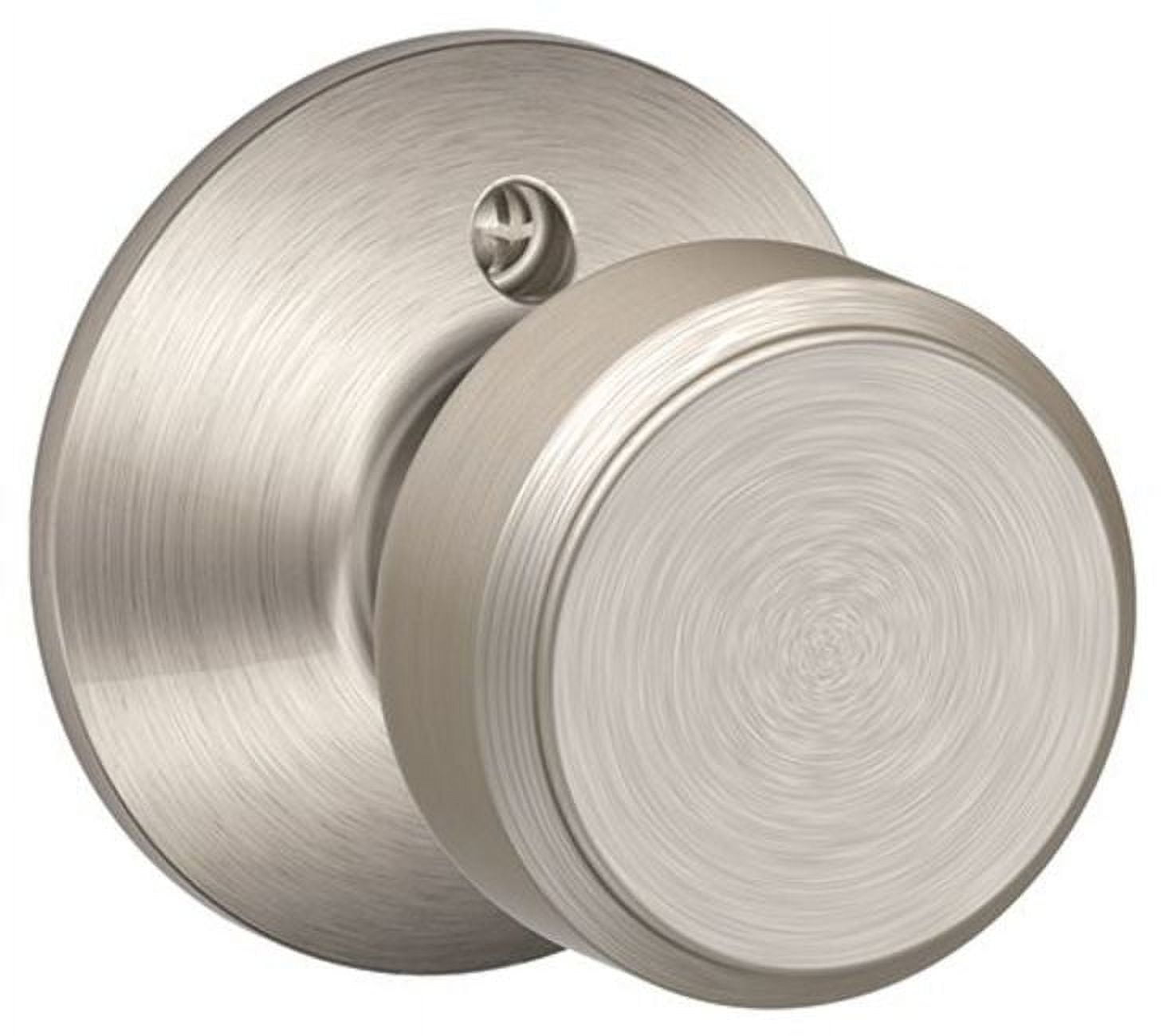 Bowery Knob Non-Turning Lock, Satin Nickel (F170 BWE 619) - Walmart.com