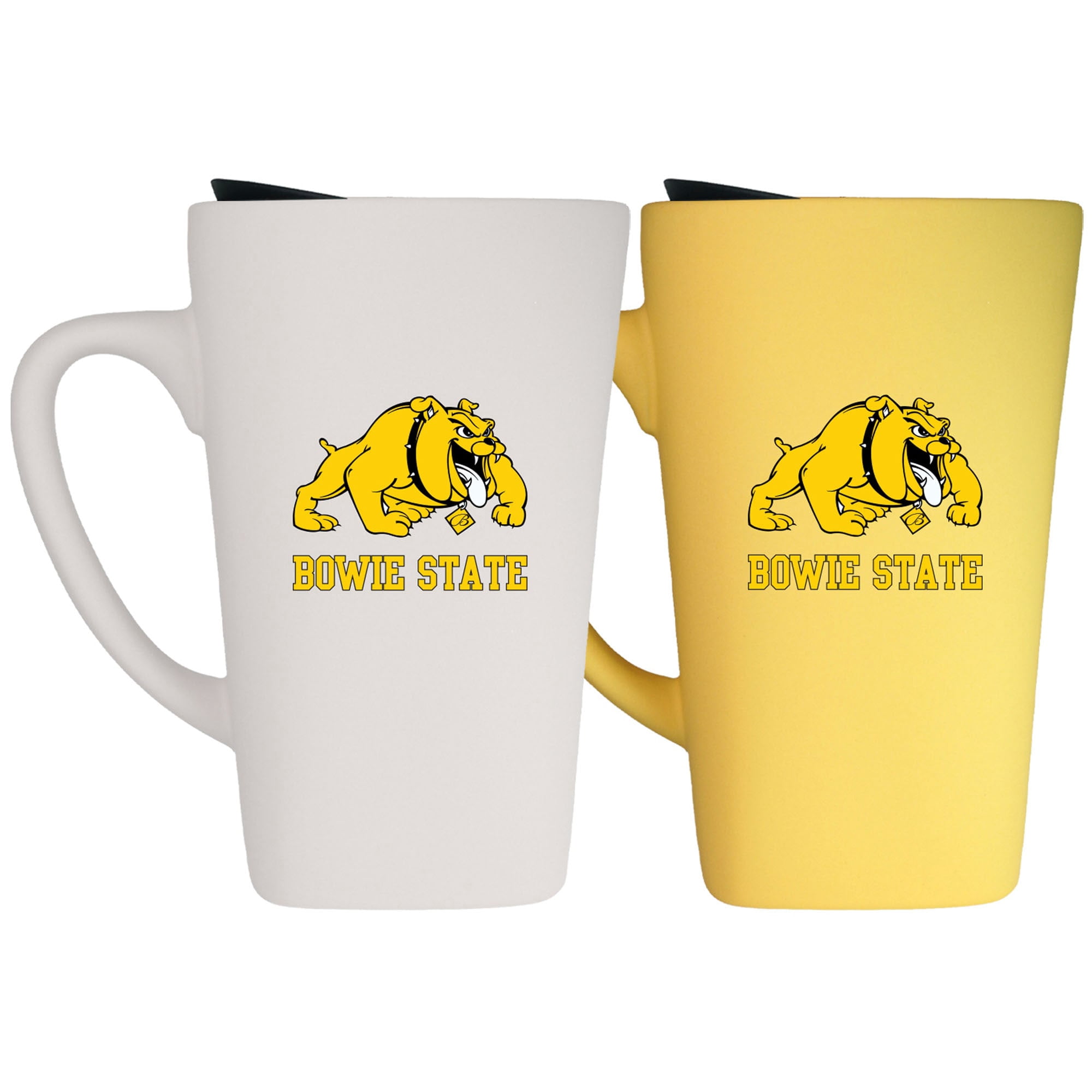 Bowie State Bulldogs 16oz. Soft Touch Ceramic Mug with Lid Two-Piece ...