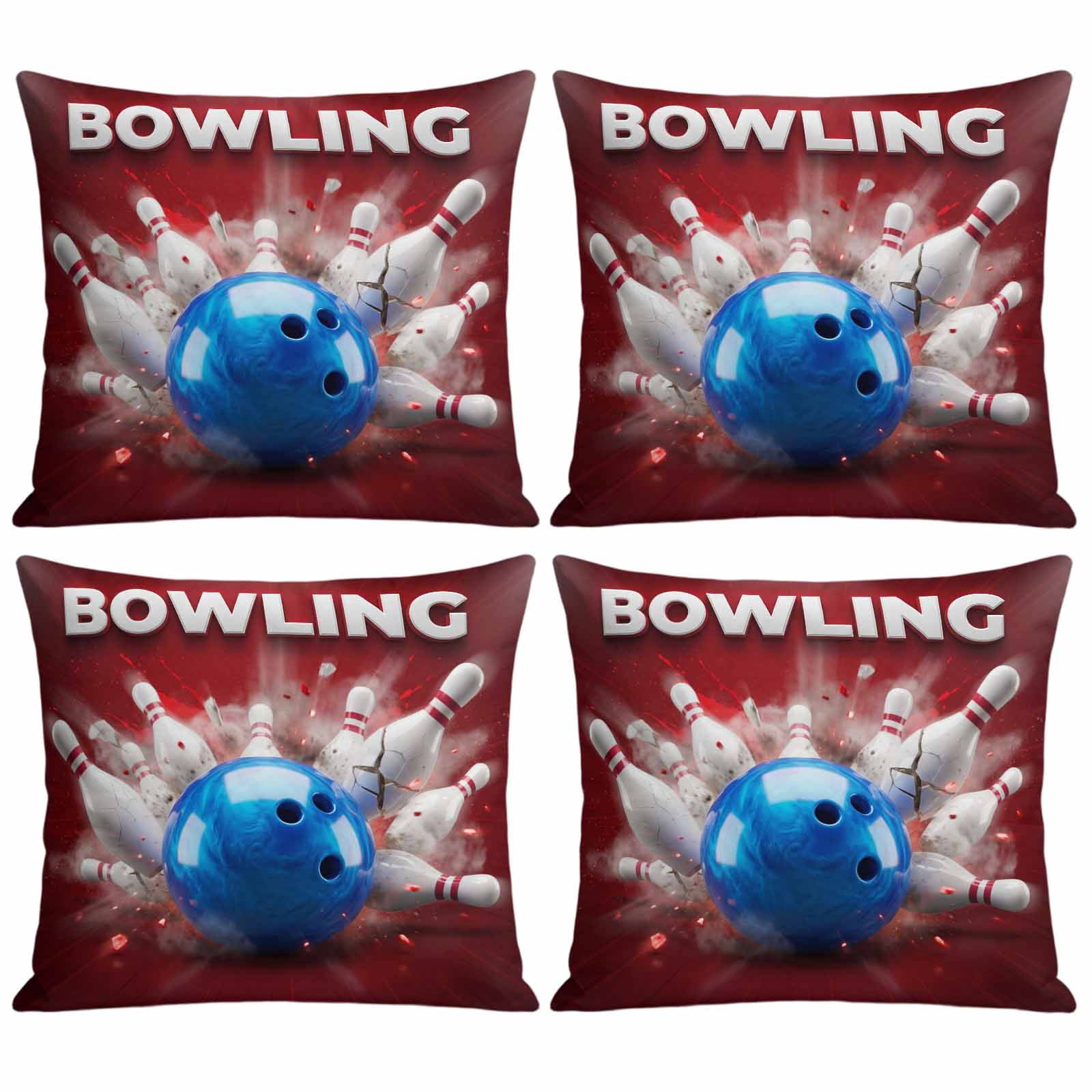 Bowing Throw Pillow Covers 16 x 16 Inch Pillow Covers Set of 4 ...