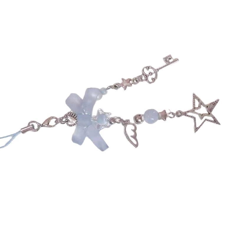 Bowknot Butterfly Phone Charm Straps Key Hanging Pendants Bag ...
