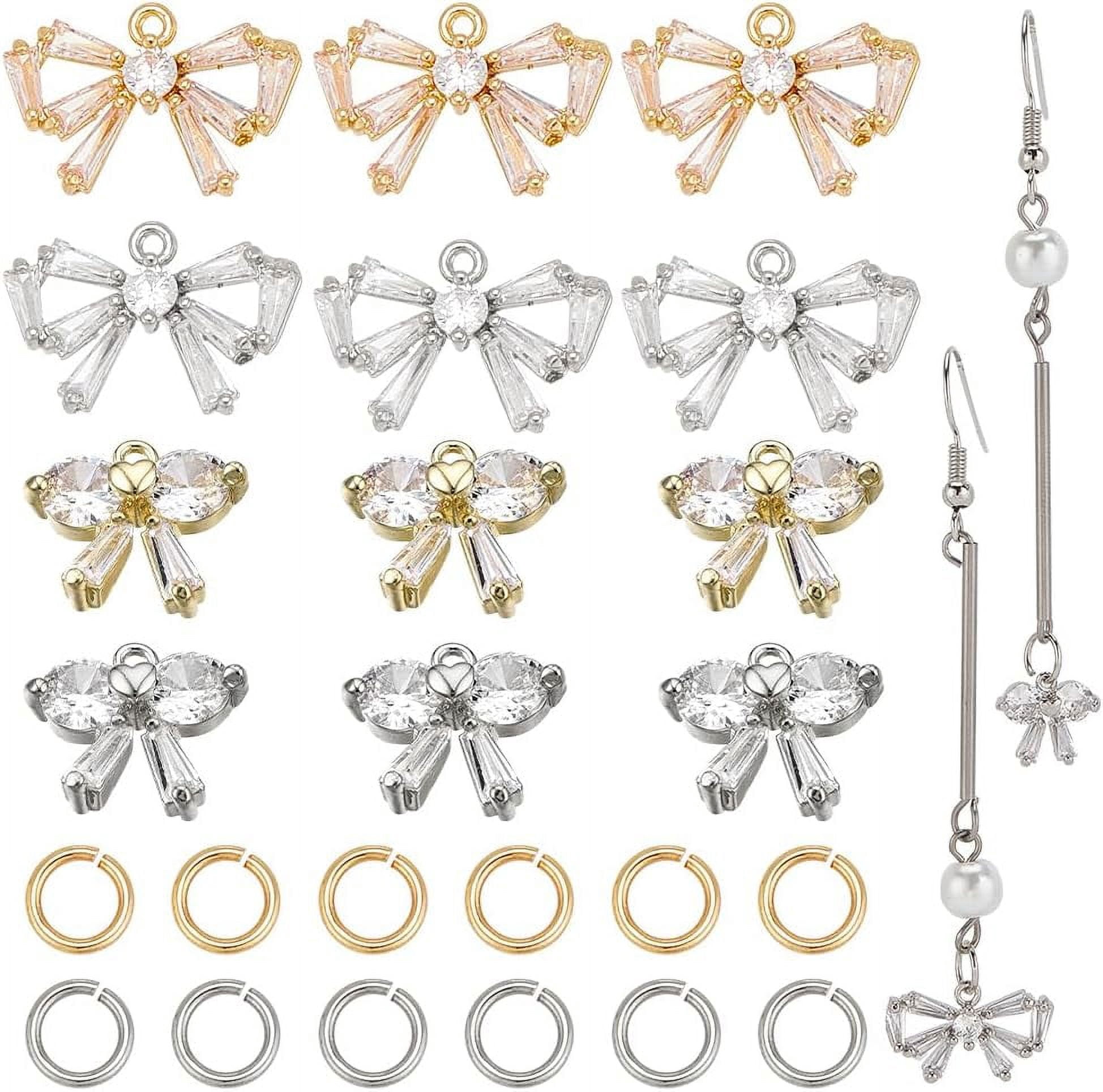 Bowknot Charm Brass Tie Dangle Charms Link Pendants for Jewellery ...