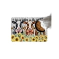Bowknot Cow Doormat Non Slip Diatomaceous Earth Door Mat Absorbent ...