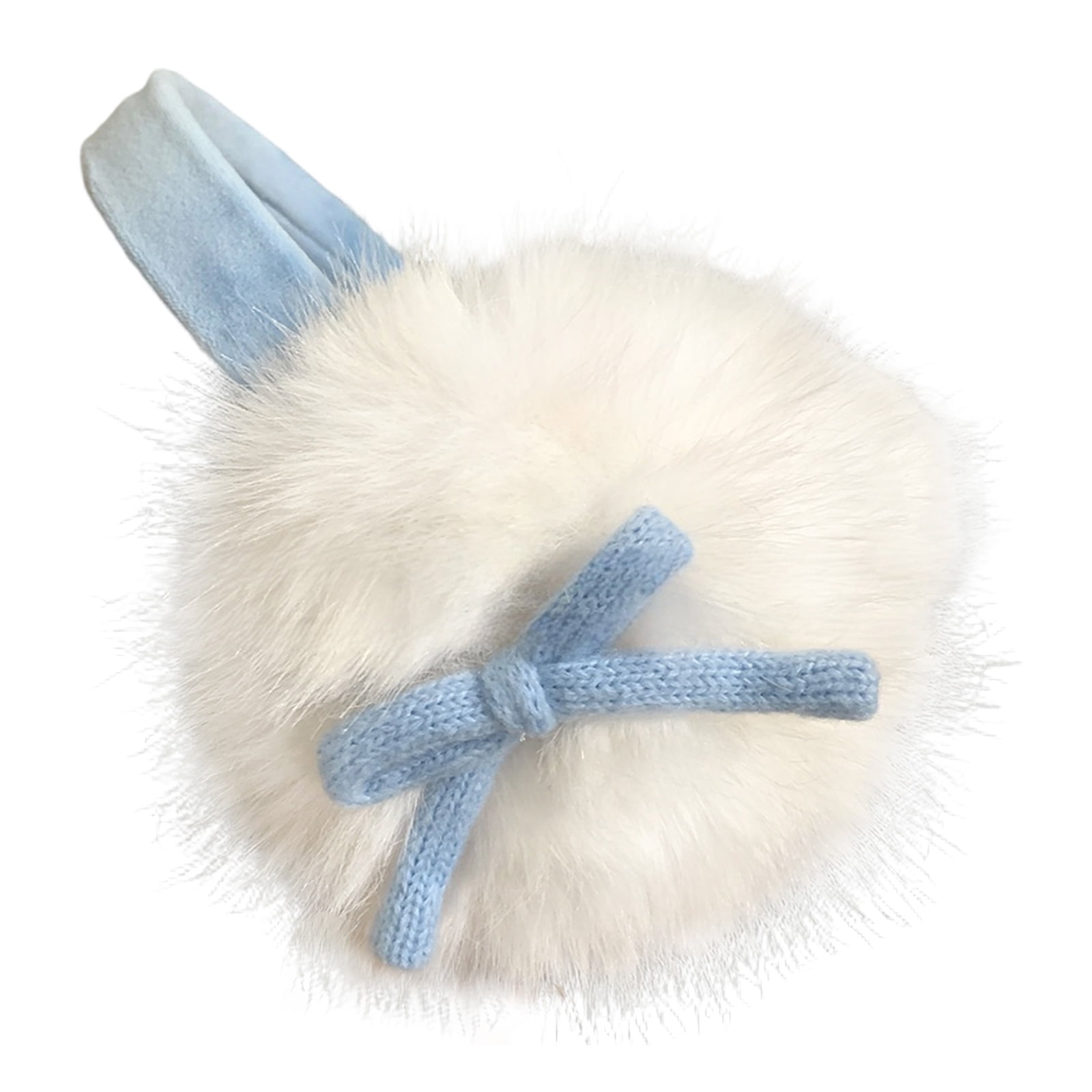 Bowknot Design Ear Warmers With Soft Furry Lining Comfortable Ear Muffs ...