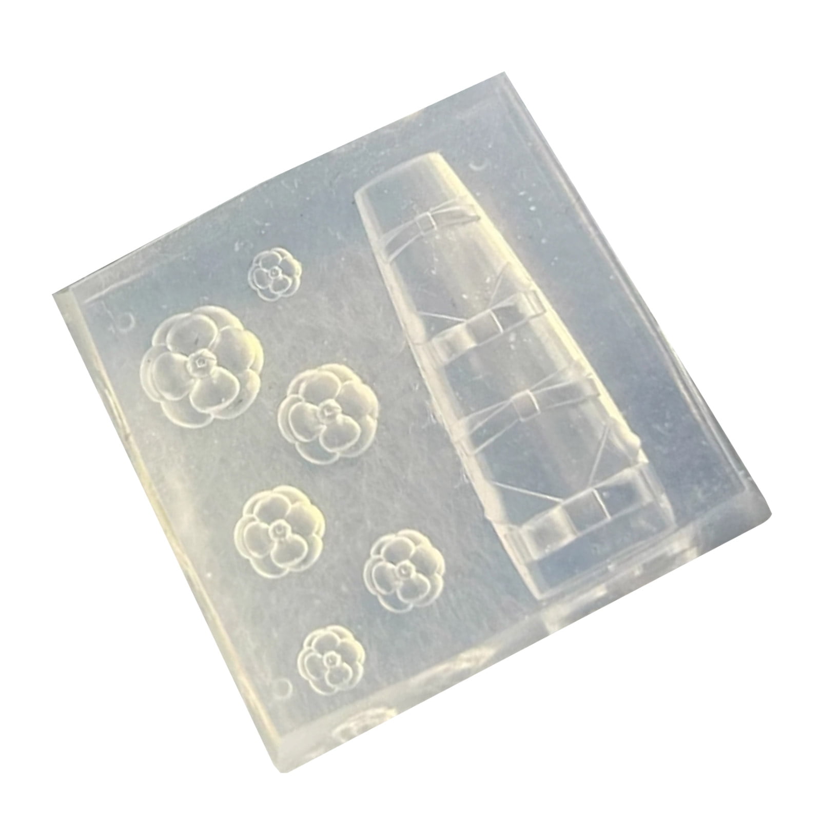 Bowknot Flower Silicone Nails Art Mold For Crafts Manicure Jewelry ...