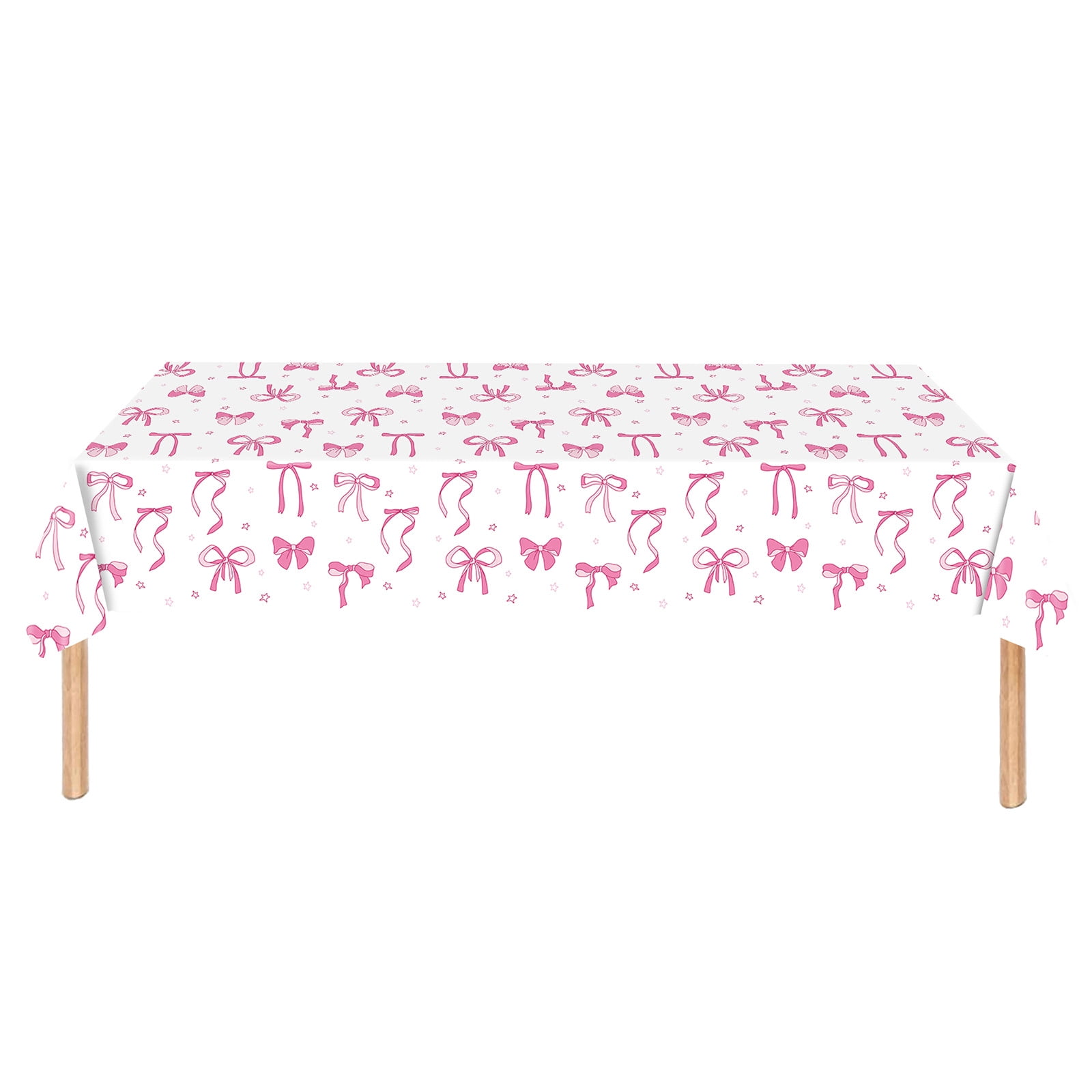 Bowknot Girl Birthday Party Tablecloth Disposable Holiday Props Layout ...
