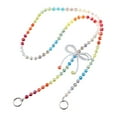 Bowknot Keychain Beaded Phone Lanyard Chain Car Keychains Camera ...