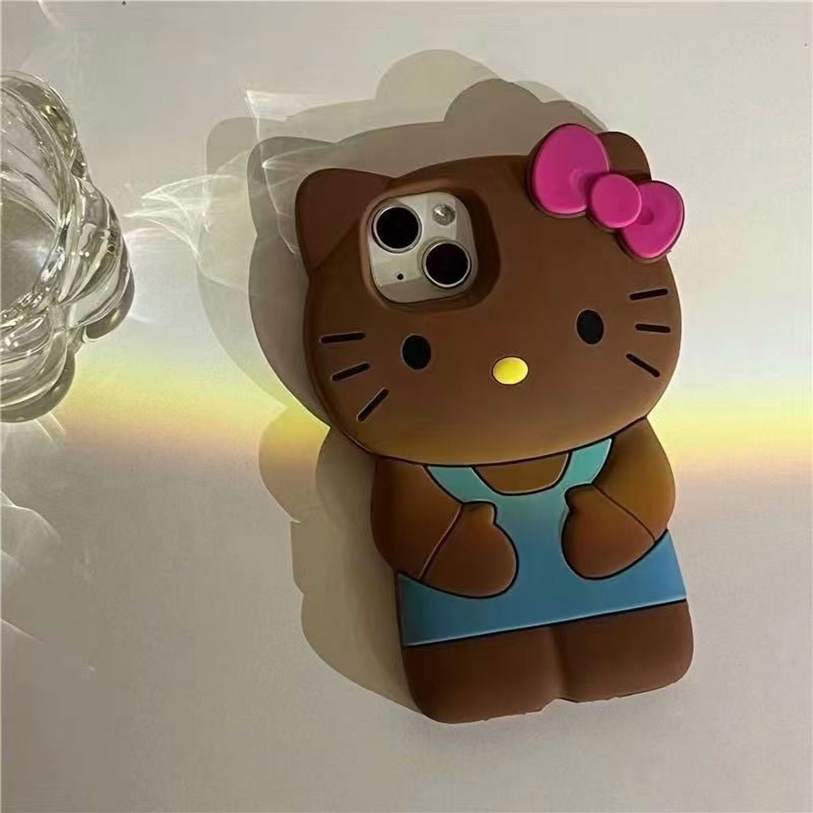 Bowknot Kitty Cat 3D Silicone Soft Phone Case For iPhone 17 Pro Max 16 ...