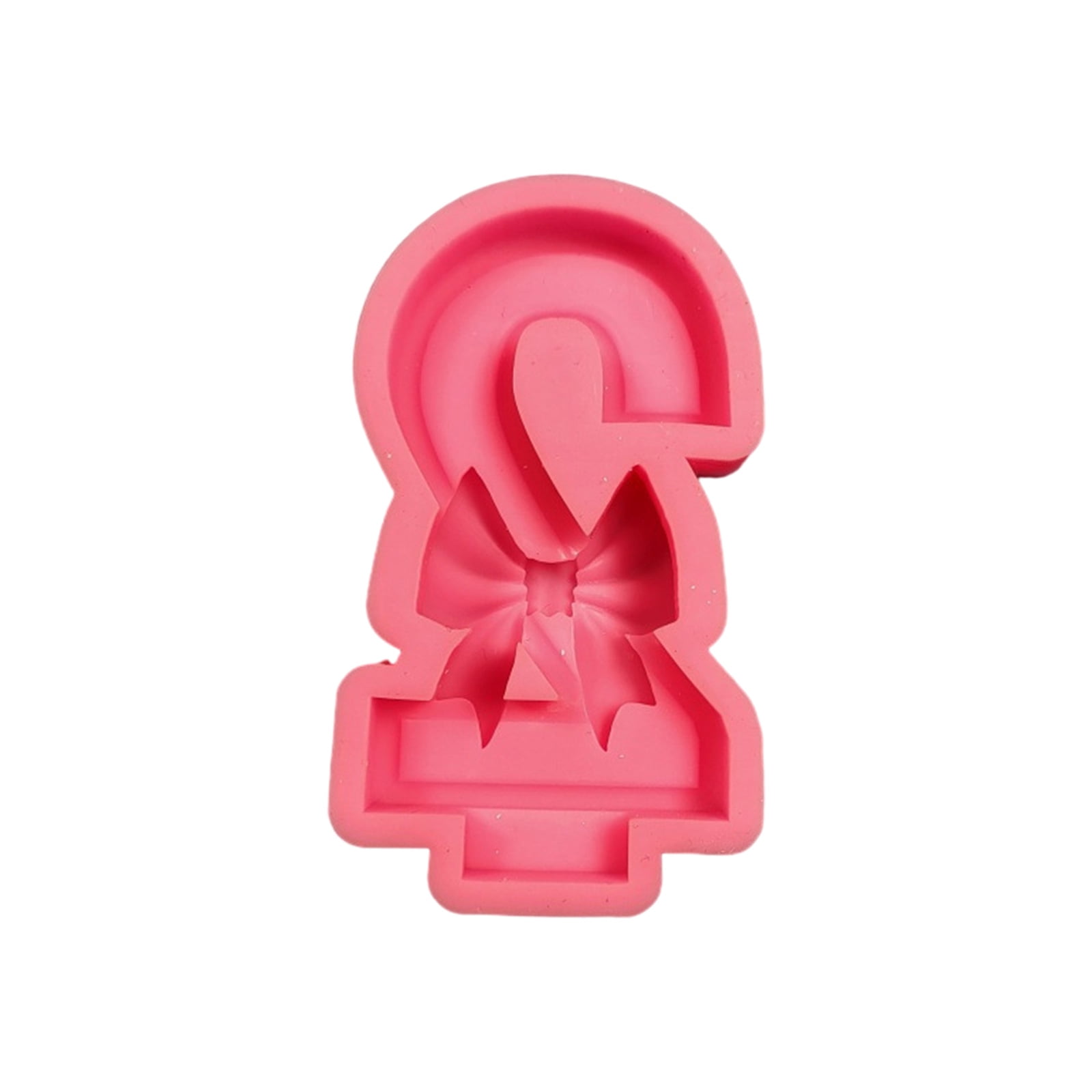 Bowknot Number Silicone Molds Castings Mould Epoxy Resin Mould Baking ...