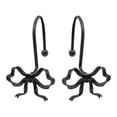Bowknot Pattern Bath Curtain Hook Metal Metal Roller Equipped Designs ...