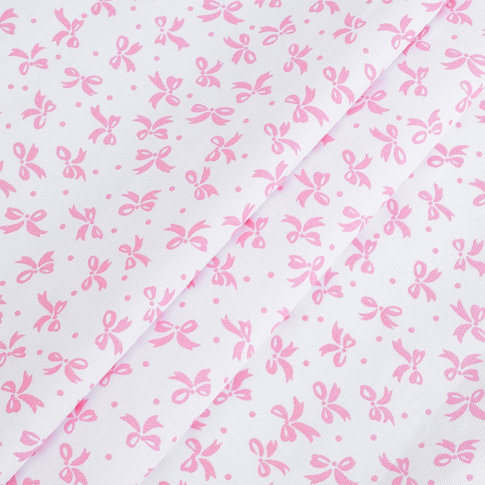 Bowknot Pattern Cotton Fabric Clothing Accessories Pink 1000x1650x0.2mm ...
