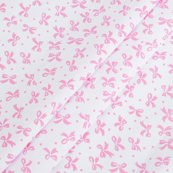 Bowknot Pattern Cotton Fabric Clothing Accessories Pink 1000x1650x0.2mm ...