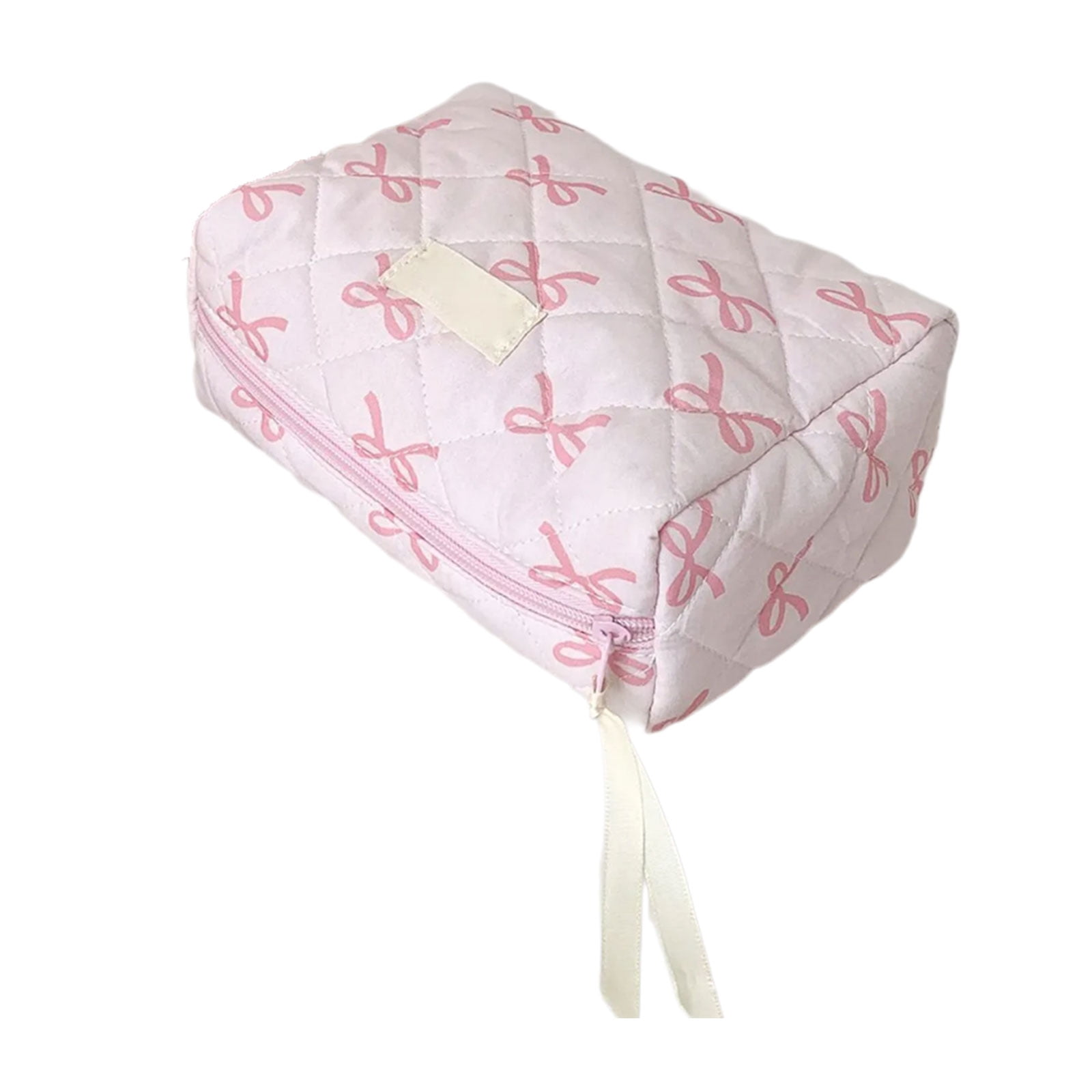 Bowknot Print Cosmetic Bag for Women Fashionable Toiletry Organiser ...