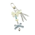 Bowknot Shell Star Beaded Phone Charm Handmade Keychain Ornament For ...