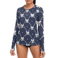 Bowknots and Pearls Women's Rash Guard Shirts UPF 50+ Sun Protection ...