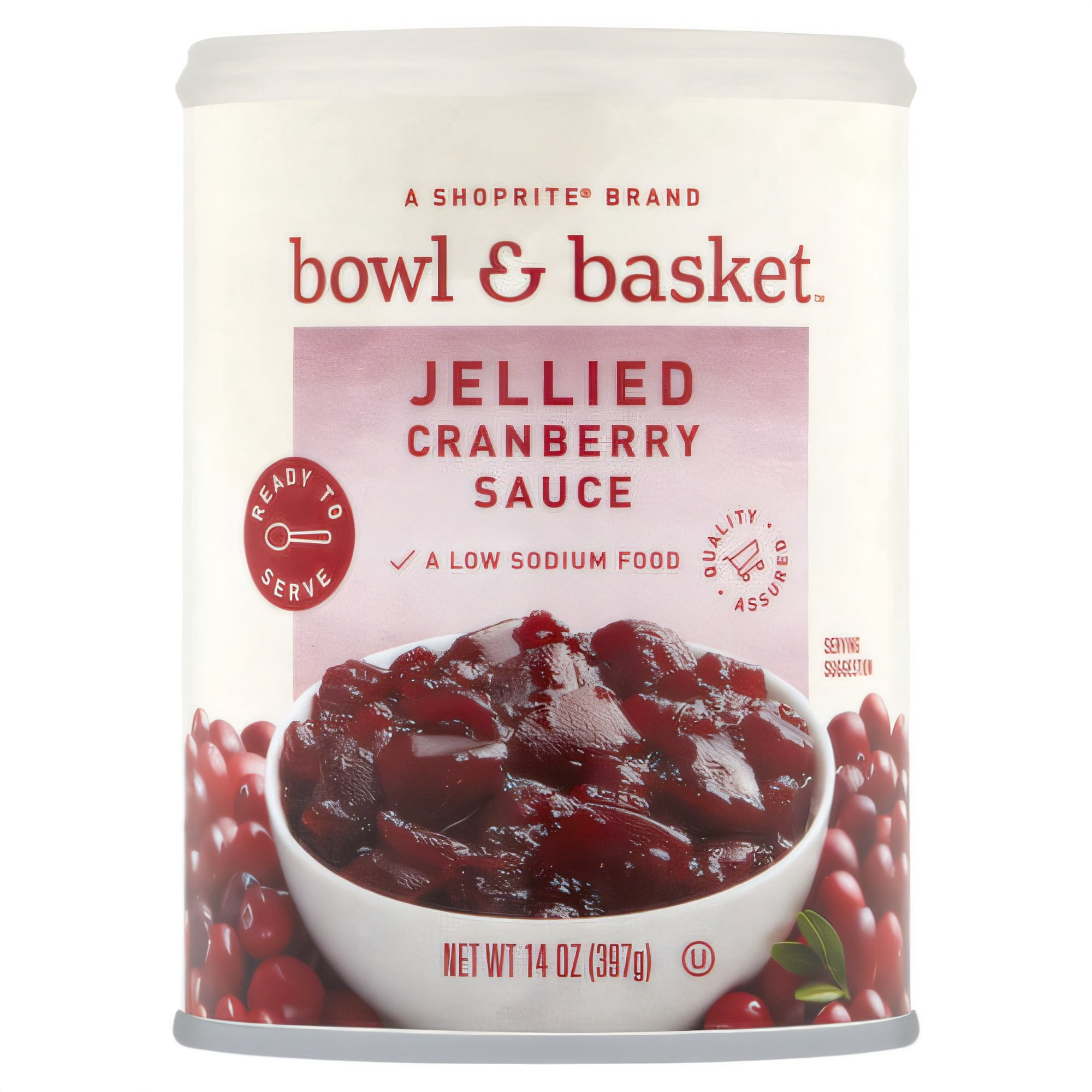 Bowl & Basket Jellied Cranberry Sauce 14 oz - Walmart.com