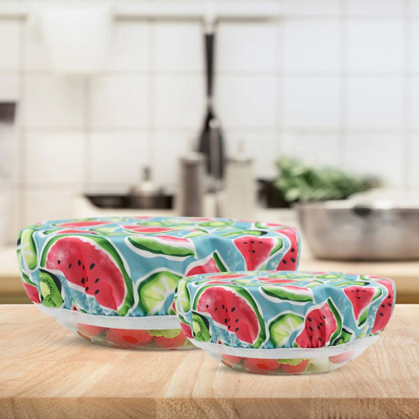 Bowl Covers Reusable in 3 Size Stretch Cloth Fabric Bowl Covers Elastic ...