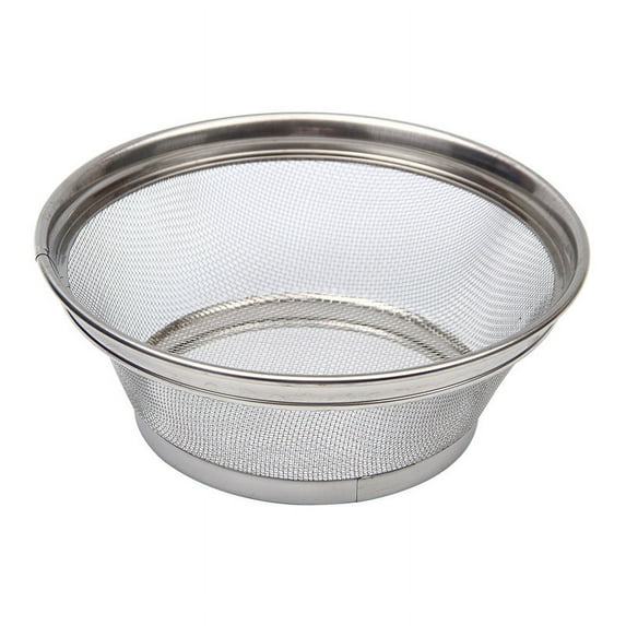 Bowl Drain Colander Food Strainer Washing Metal Mesh Fruit Basket Basin ...
