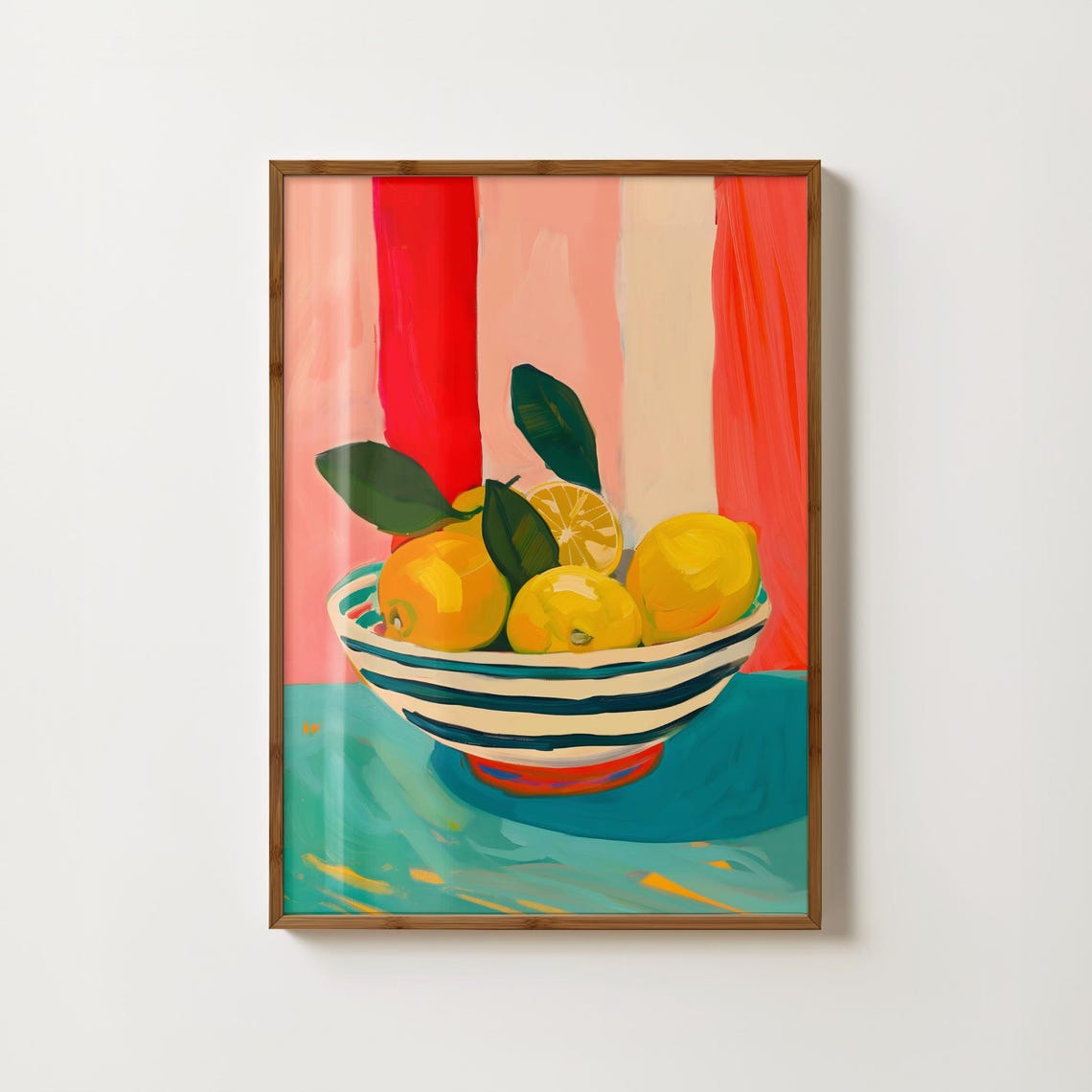 Bowl Of Lemons Print Citrus Fruit Print Lemons Kitchen Print Fruit ...