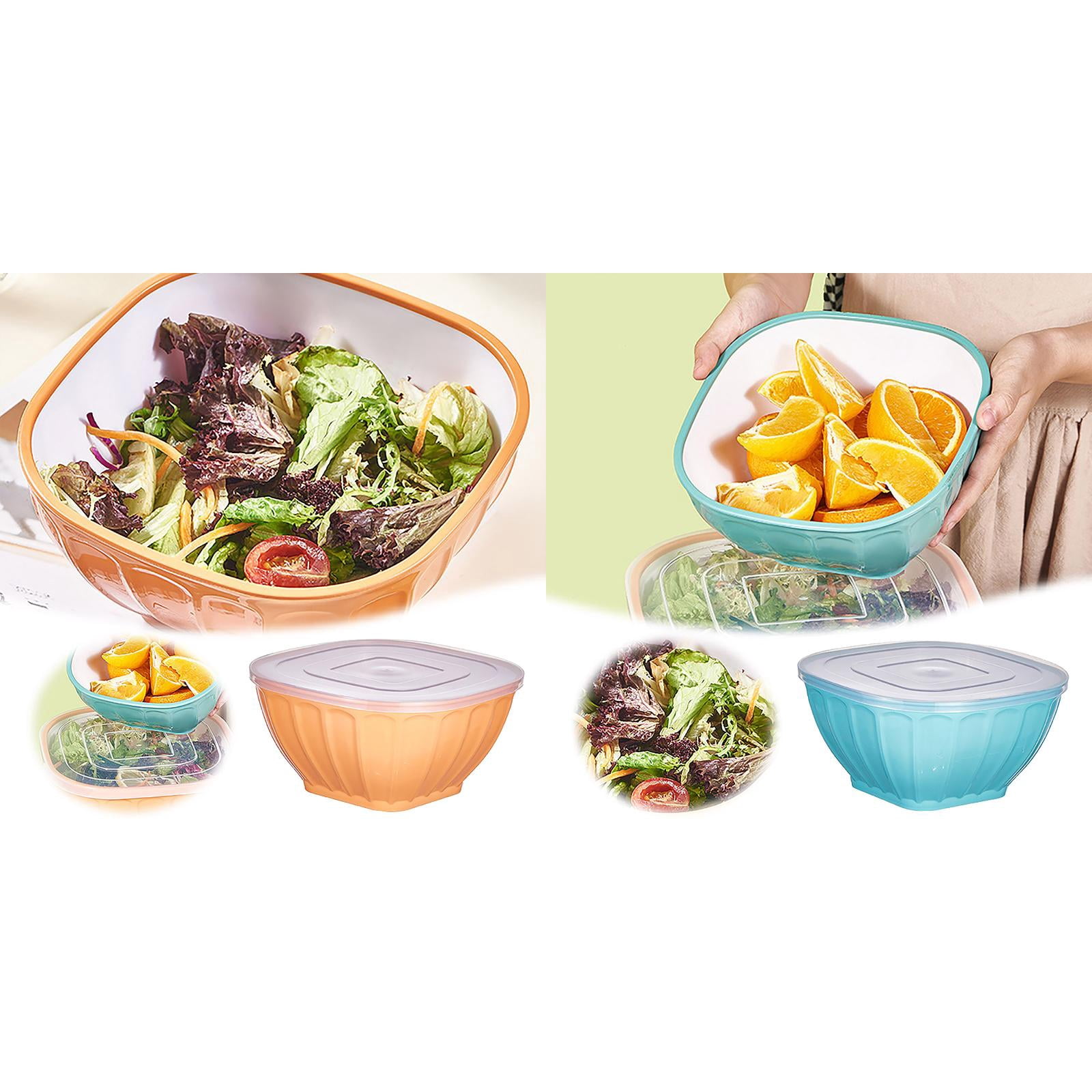 Bowl with Lid Large To Go Containers Mixing Bowl Fresh Preservation ...