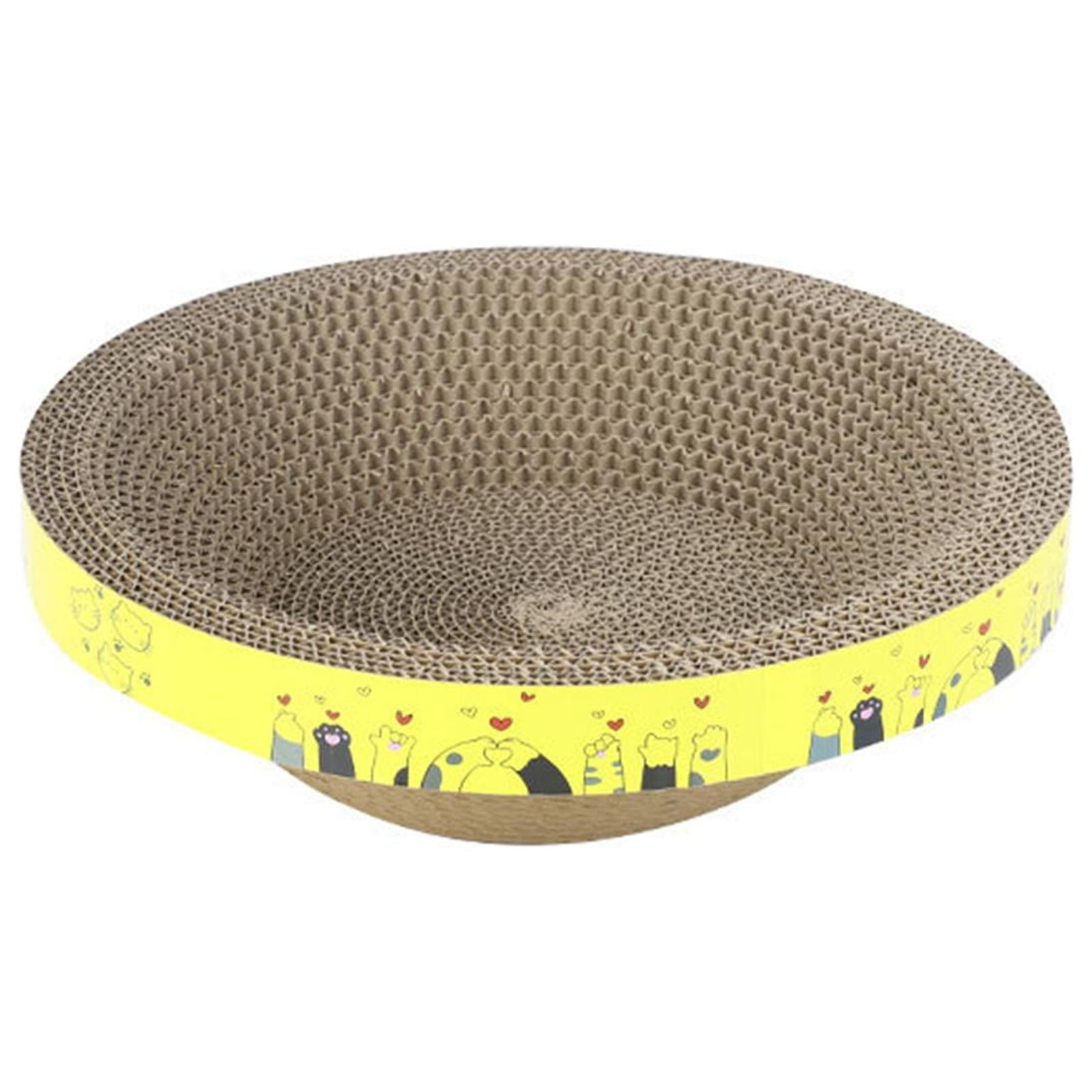 Bowl Shaped Cat Scratcher Cardboard Cat Scratching Board Prevents ...
