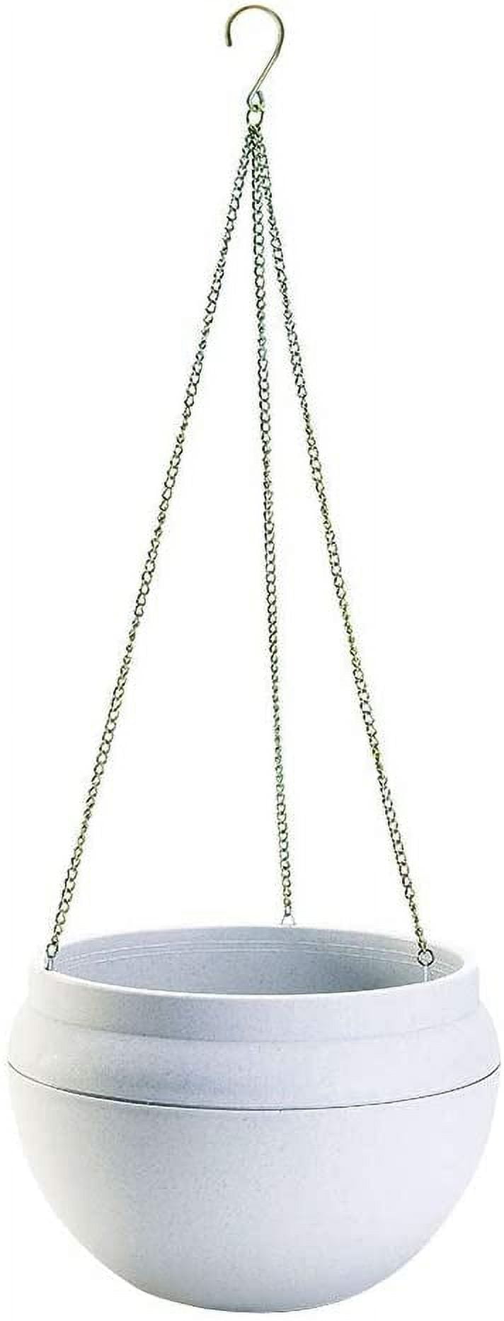 Bowl Shapped Garden Self Watering Hanging Planter, Strong Plastic Flowerpot,Creative Water ...