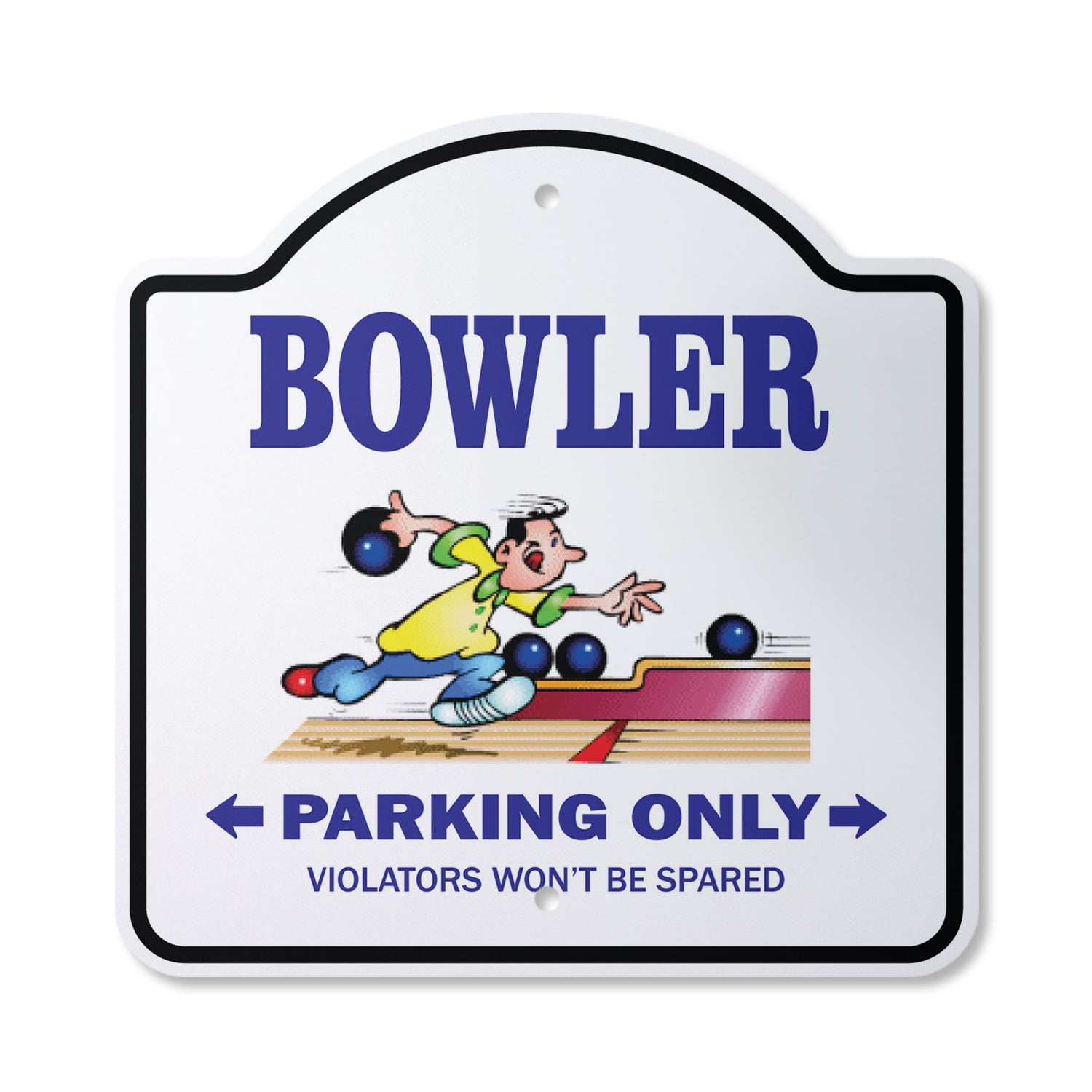 Bowler 10” x 10” Sign | Indoor/Outdoor Plastic | SignMission Designer ...