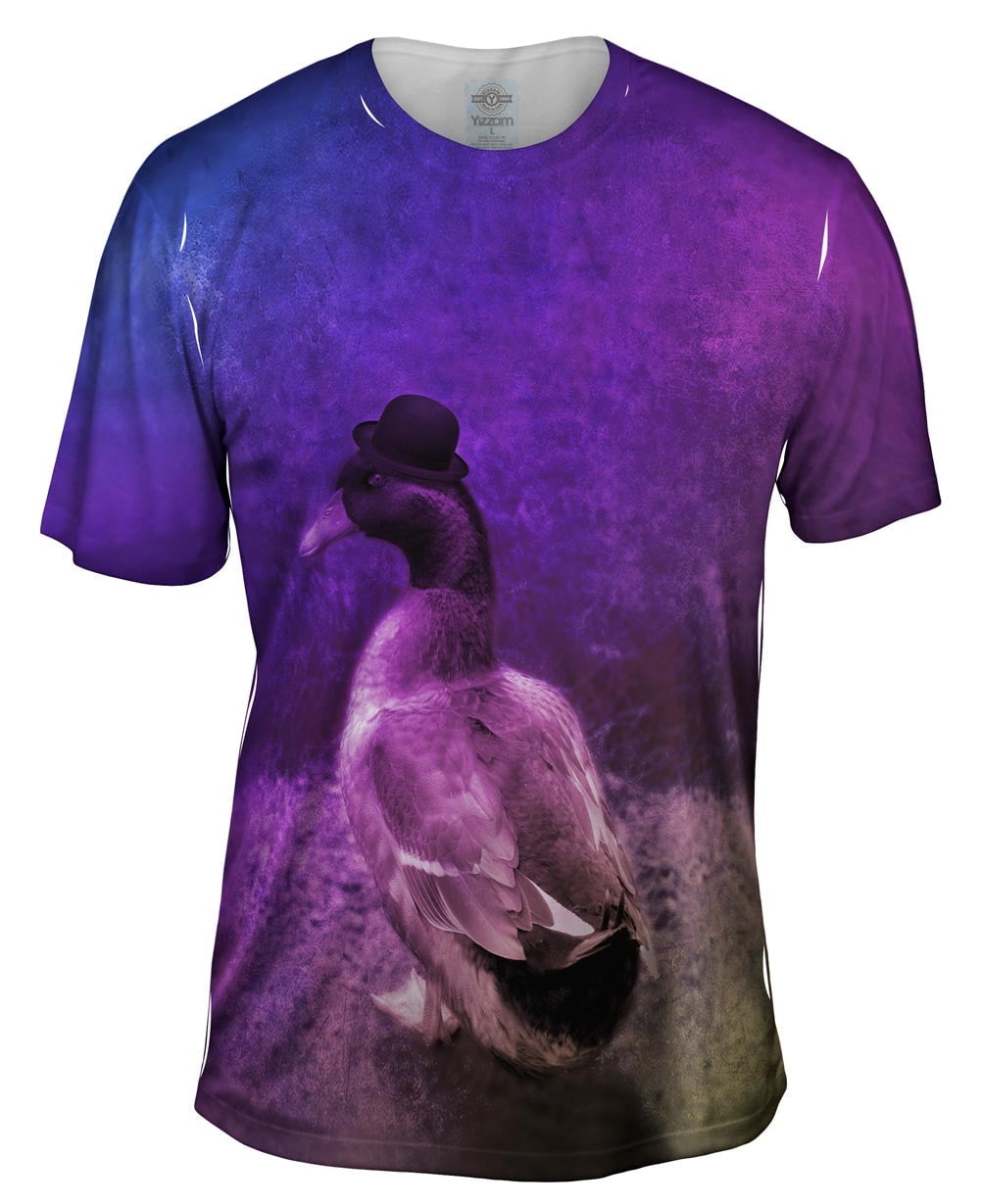 Bowler Hat Duck Mens T-Shirt All Over Print - Walmart.com