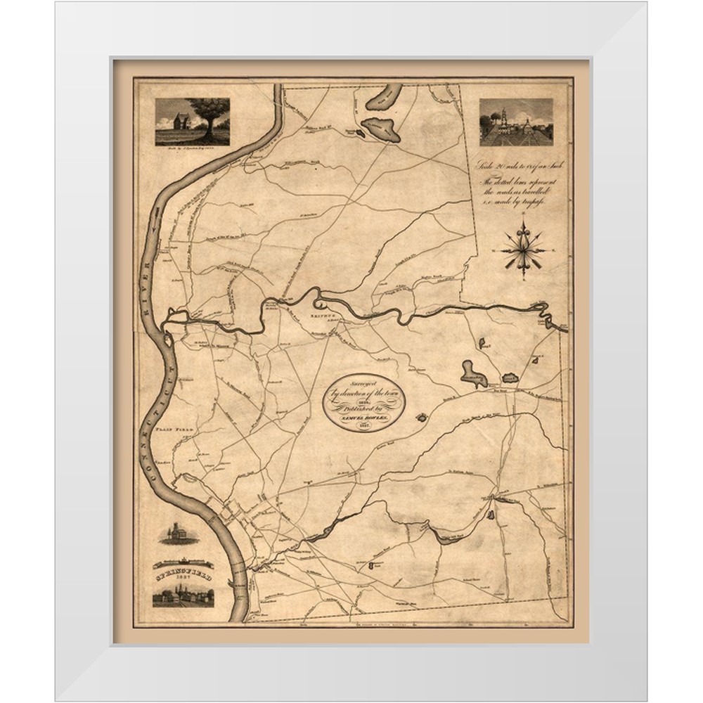 Bowles 15x17 White Modern Wood Framed Museum Art Print Titled ...