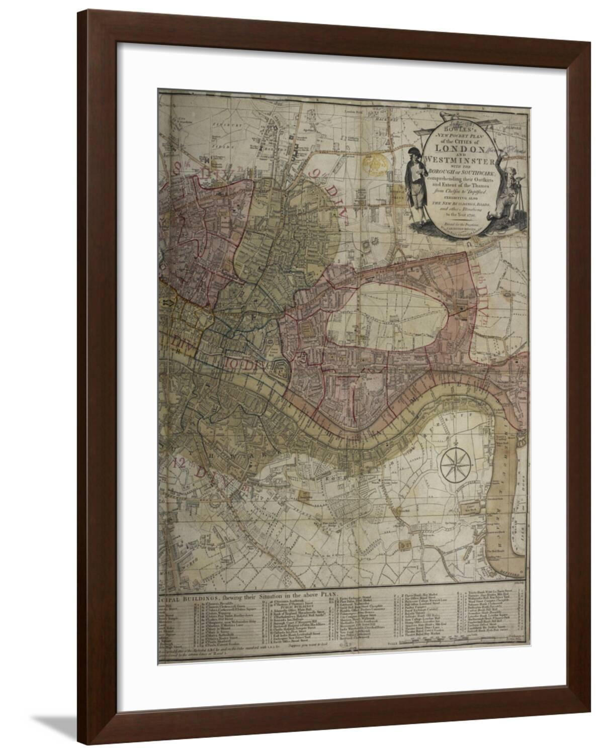 Bowles's New Pocket Plan Of London and Westminster With the Borough Of ... Bowles's New Pocket Plan Of London and Westminster With the Borough Of ...