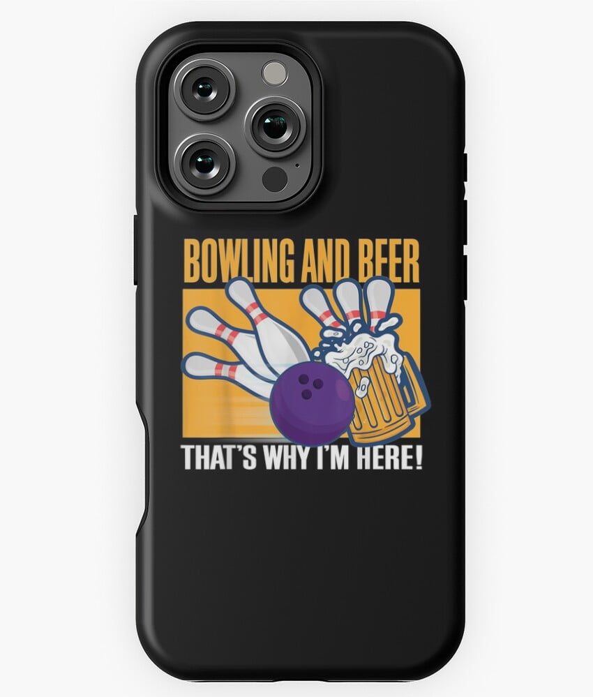 Bowling Accessories Kit Pack Beer Phone Case for iPhone 16 15 14 13 12 ...