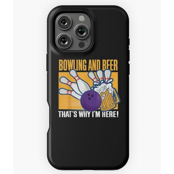 Bowling Accessories Kit Pack Beer Phone Case for iPhone 16 15 14 13 12 ...