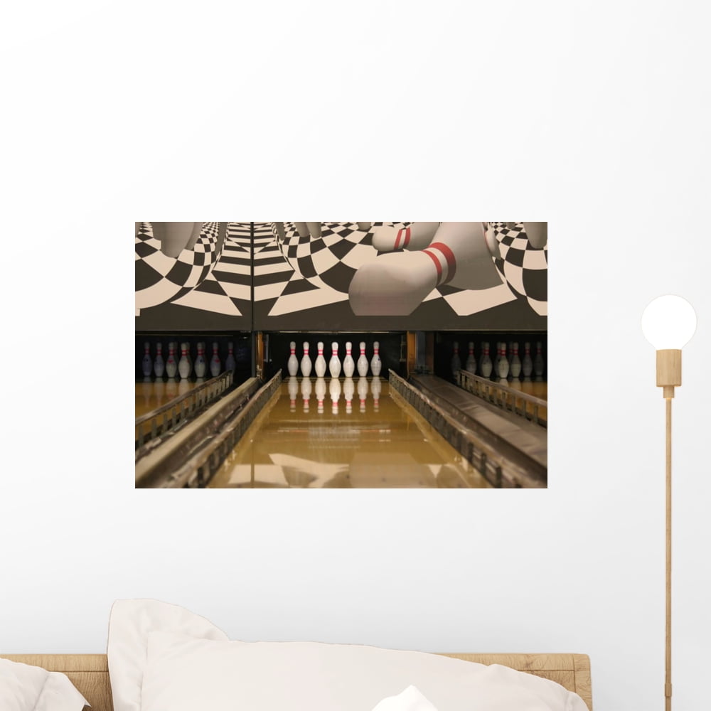 Bowling Alley Wall Mural by Wallmonkeys Peel and Stick Graphic (18 in W ...