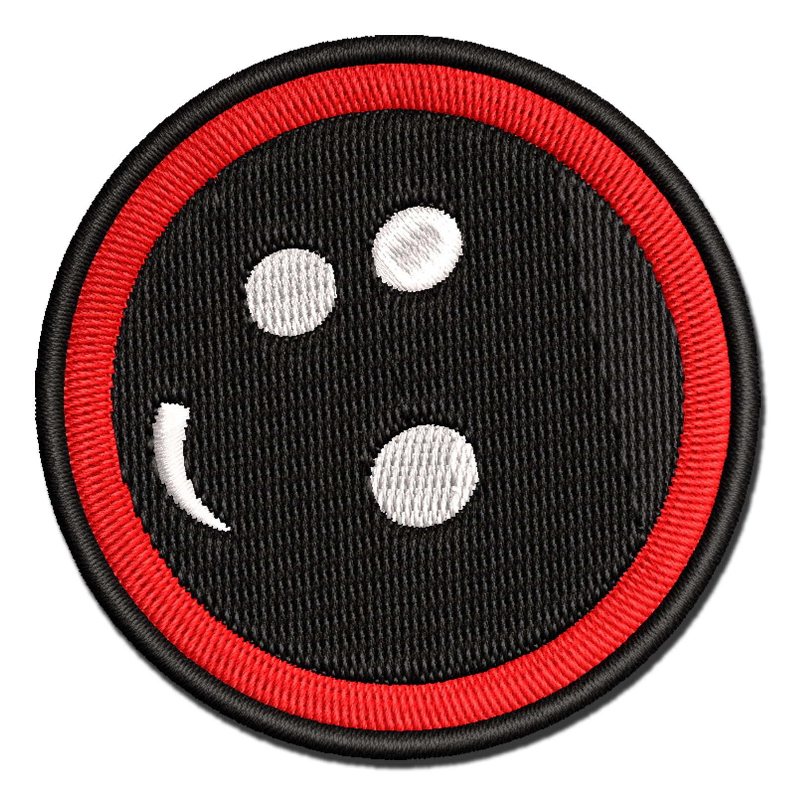 Bowling Ball Applique Multi-Color Embroidered Iron-On Patch - 2.0 Inch ...