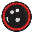 Bowling Ball Applique Multi-Color Embroidered Iron-On Patch - 2.0 Inch ...