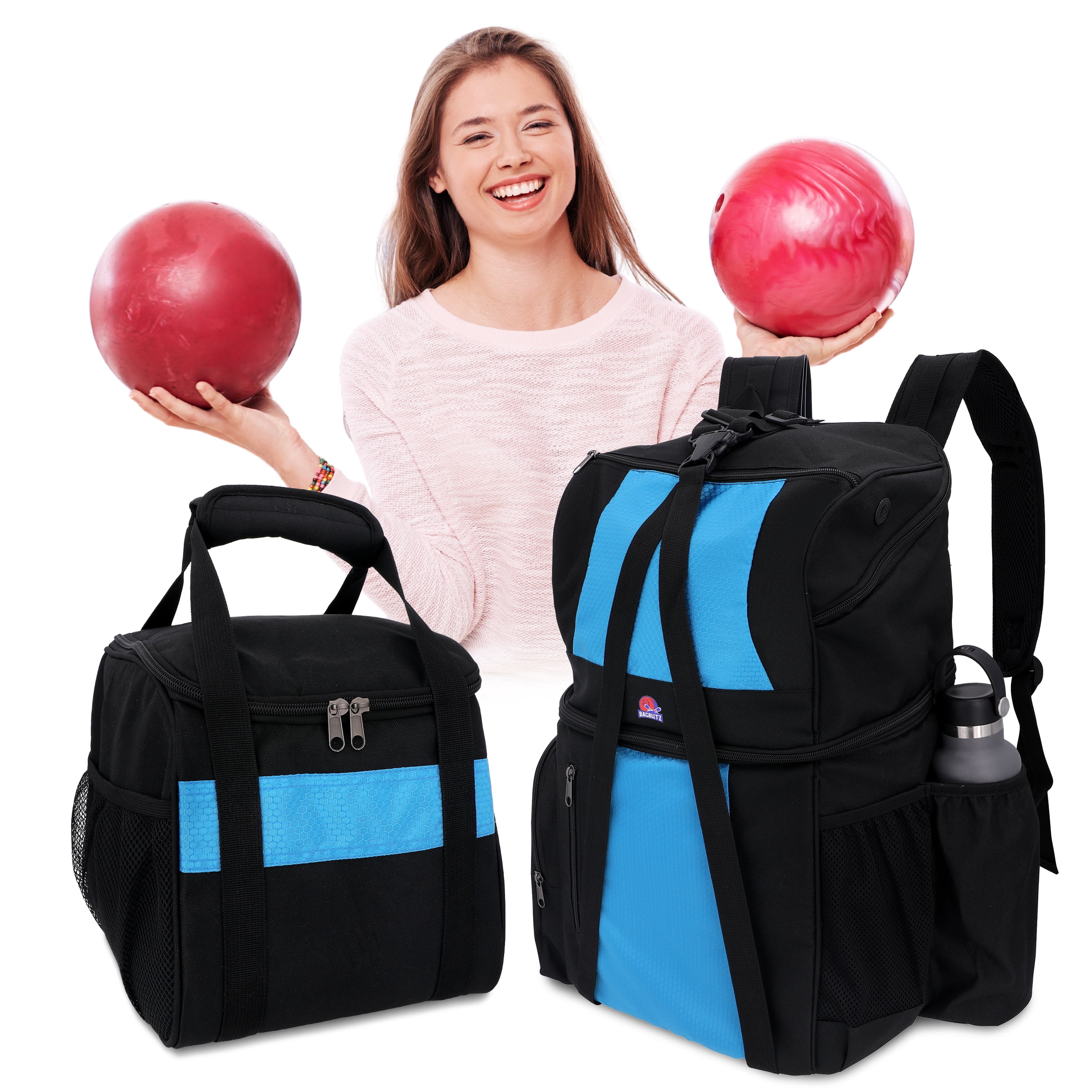 Bagblitz Blue Bowling Ball Sports Equipment Backpack - bowling ball bag ...