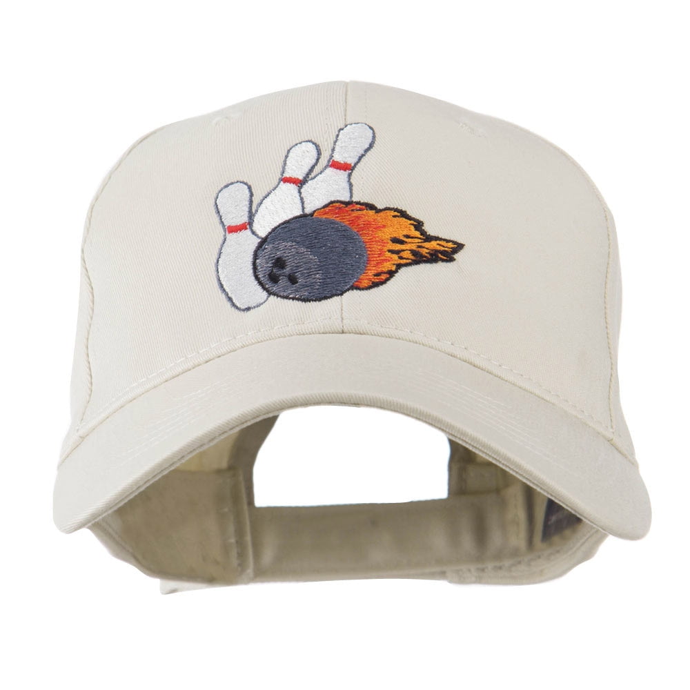 Bowling Ball and Pins Embroidered Cap - Stone OSFM - Walmart.com