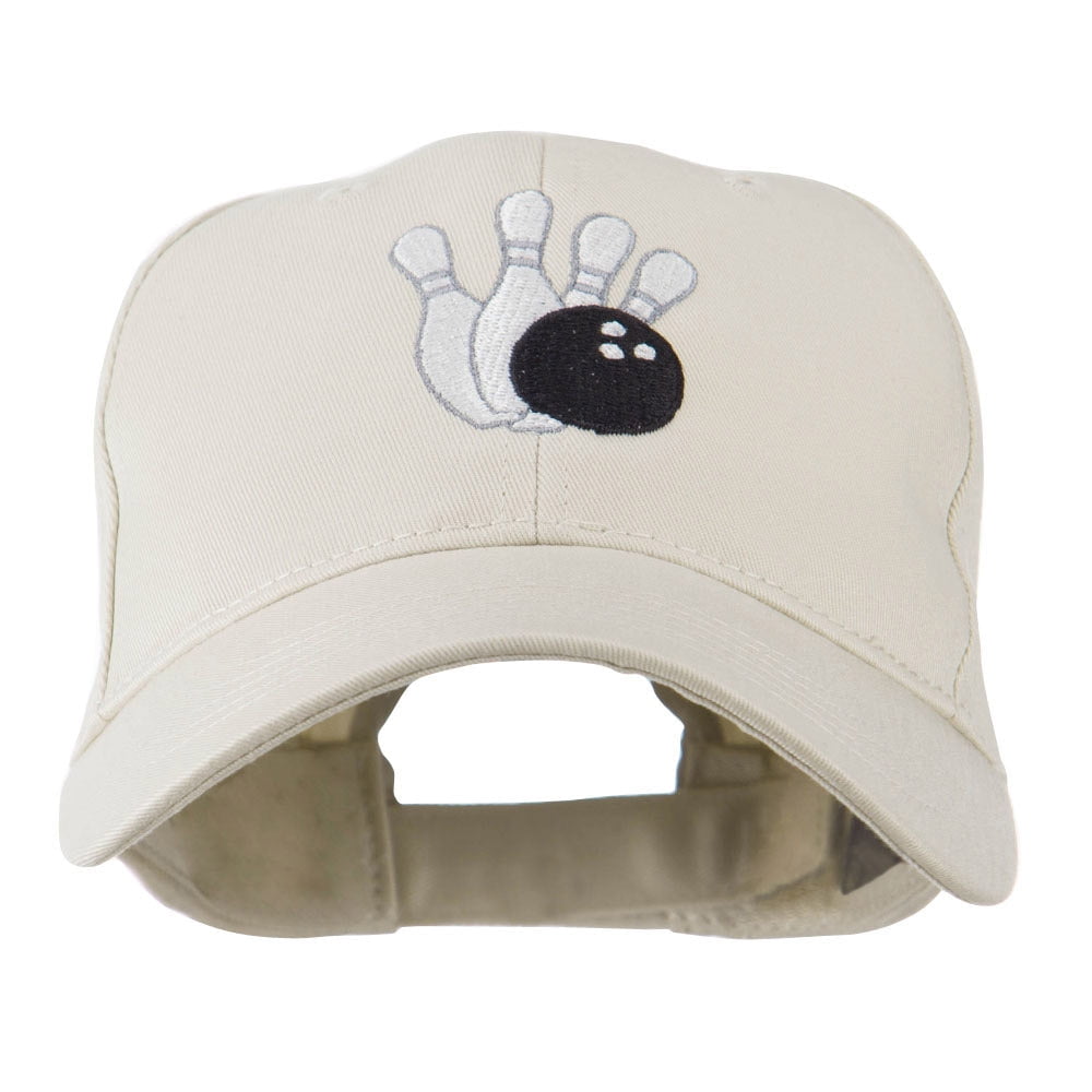 Bowling Ball with 4 Pins Embroidered Cap - Stone OSFM - Walmart.com