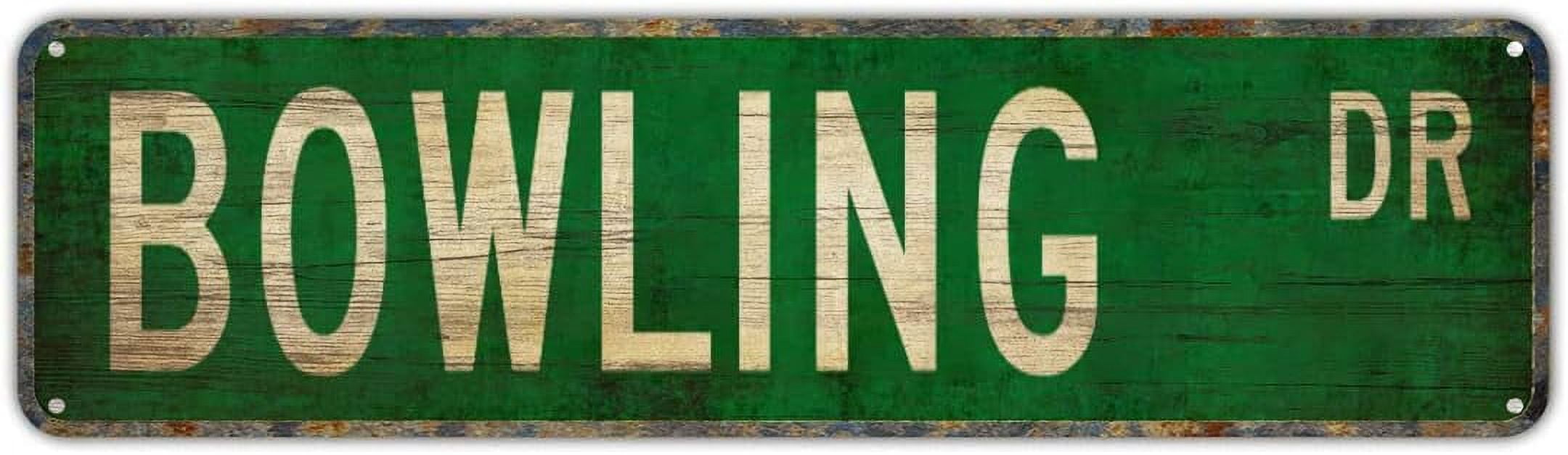 Bowling Bowling Gift Bowling Sign Bowling Fan Tenpin Road Signs 16 x 4 ...