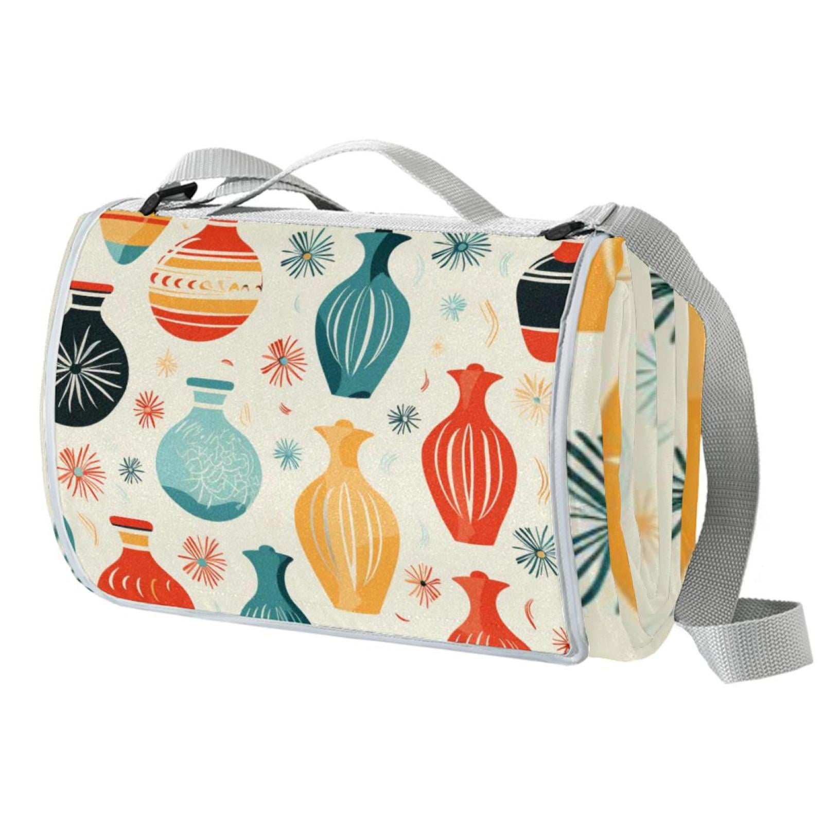 Bowling Canvas Beach Blanket Picnic Mat, Waterproof Outdoor Camping Rug ...