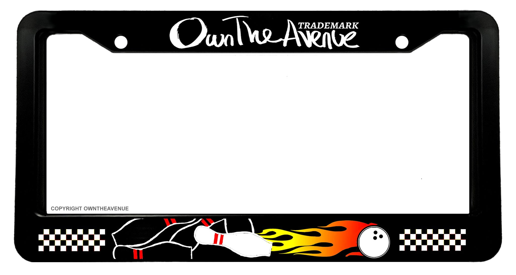 Bowling Car Truck License Plate Frame Model 229 - Walmart.com