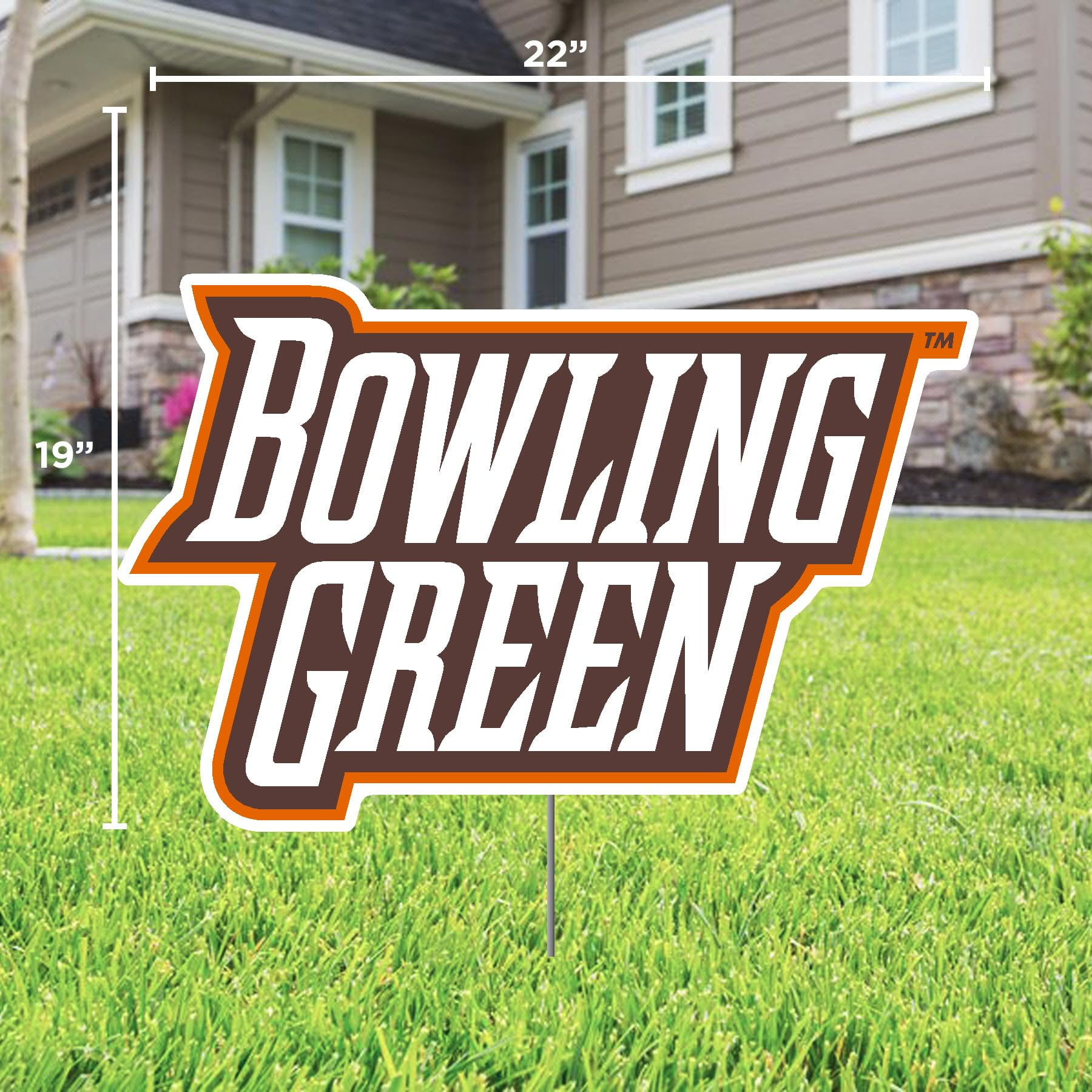 Bowling Green State University Mascot Lawn Sign - Walmart.com