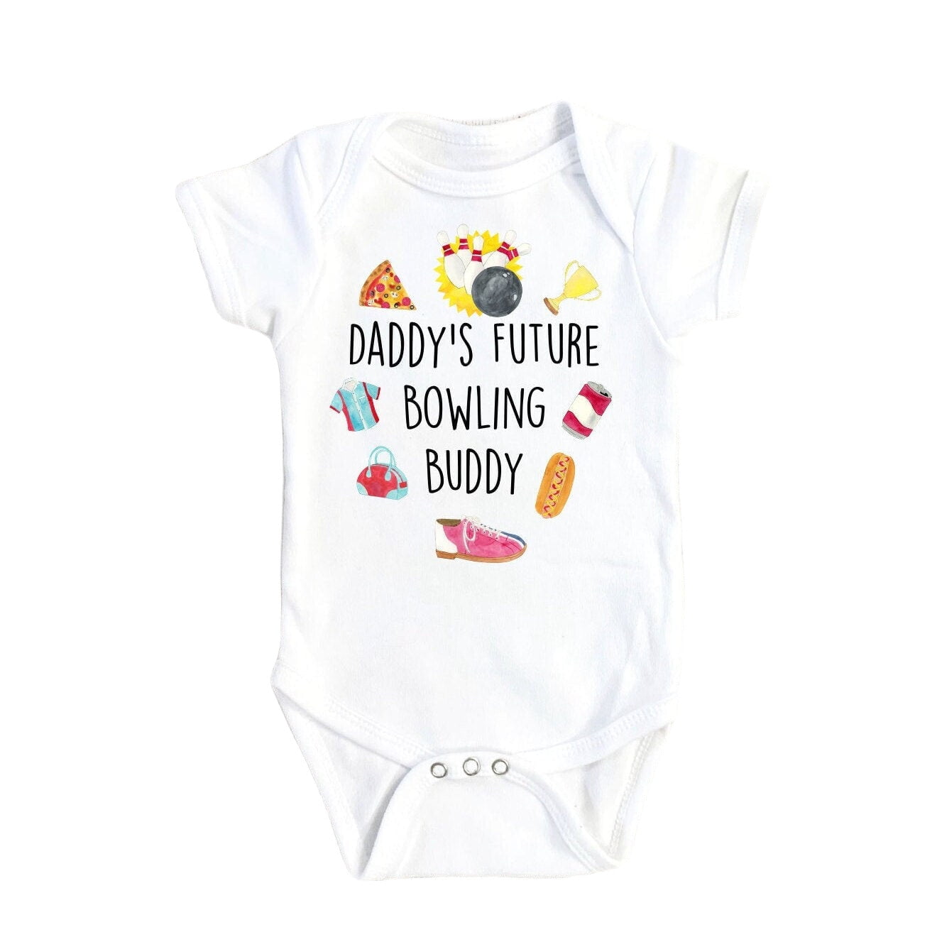 Bowling Icons - Baby Boy Girl Clothes Infant Bodysuit Funny Cute Newborn - Walmart.com